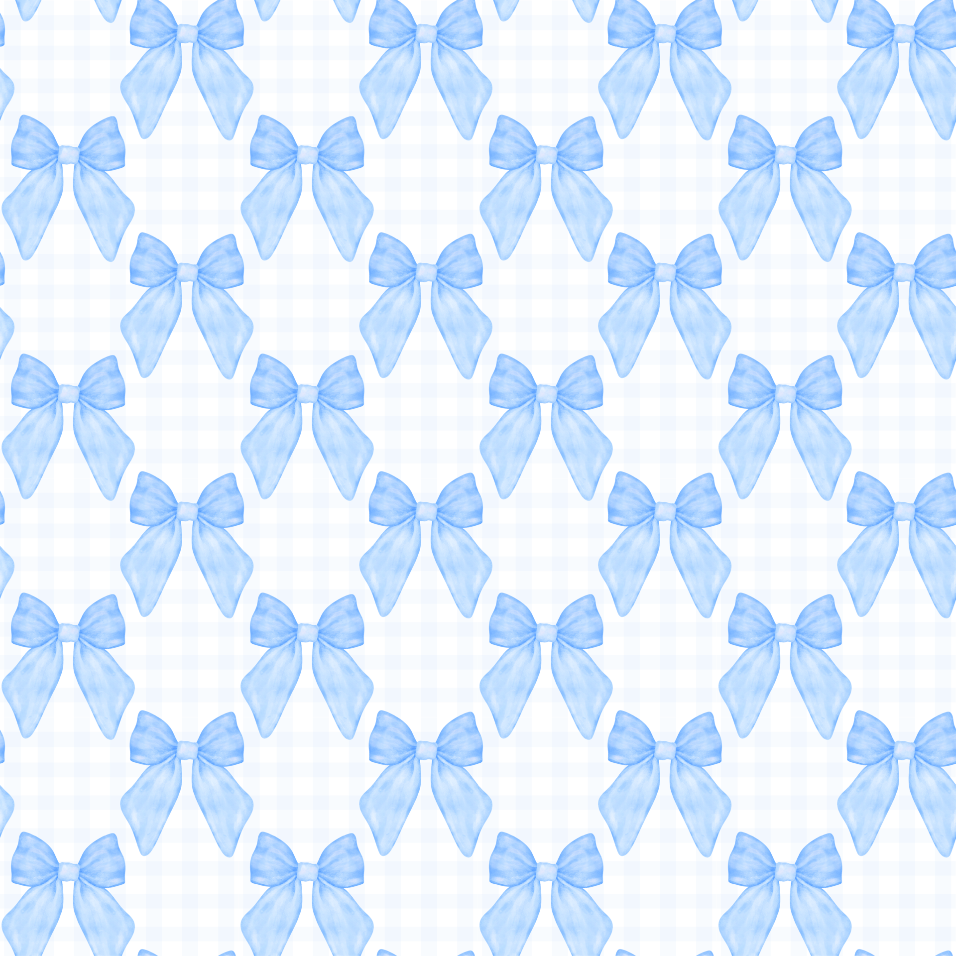 Coquette seamless pattern Blue ribbon bow watercolor preppy repeat ... Coquette seamless pattern Blue ribbon bow watercolor preppy repeat ...