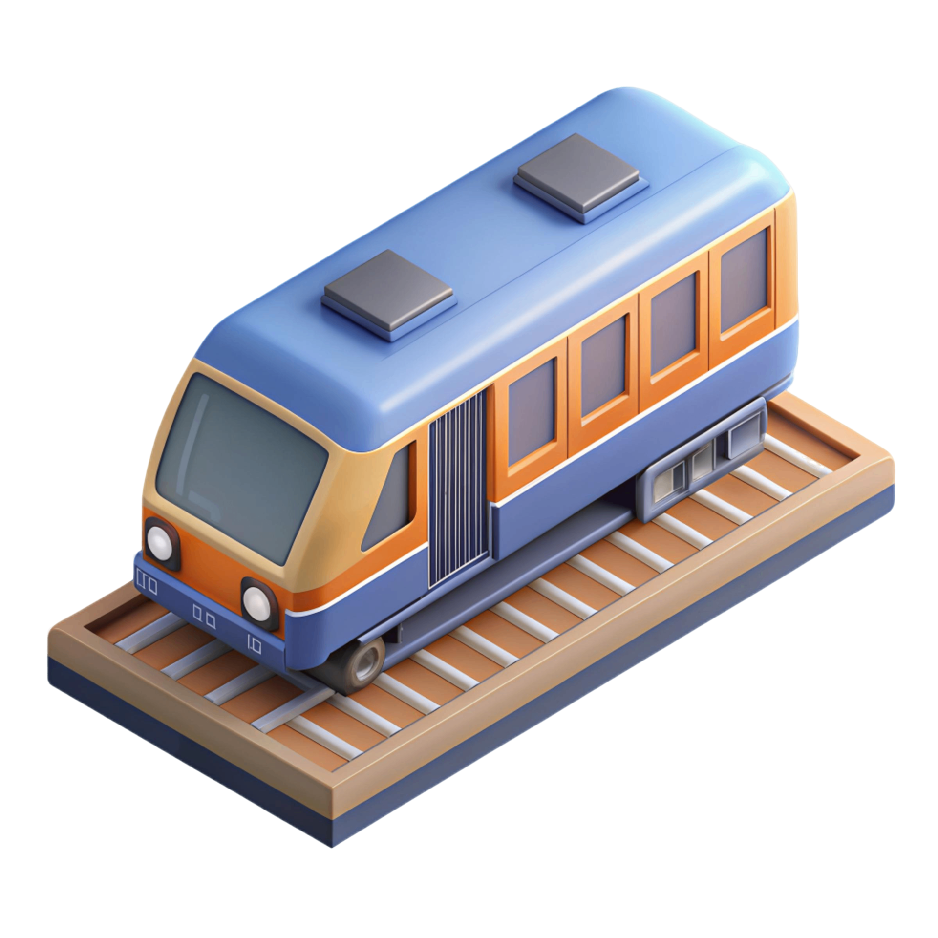 3d Isometric Icon Of Train 44788076 Png