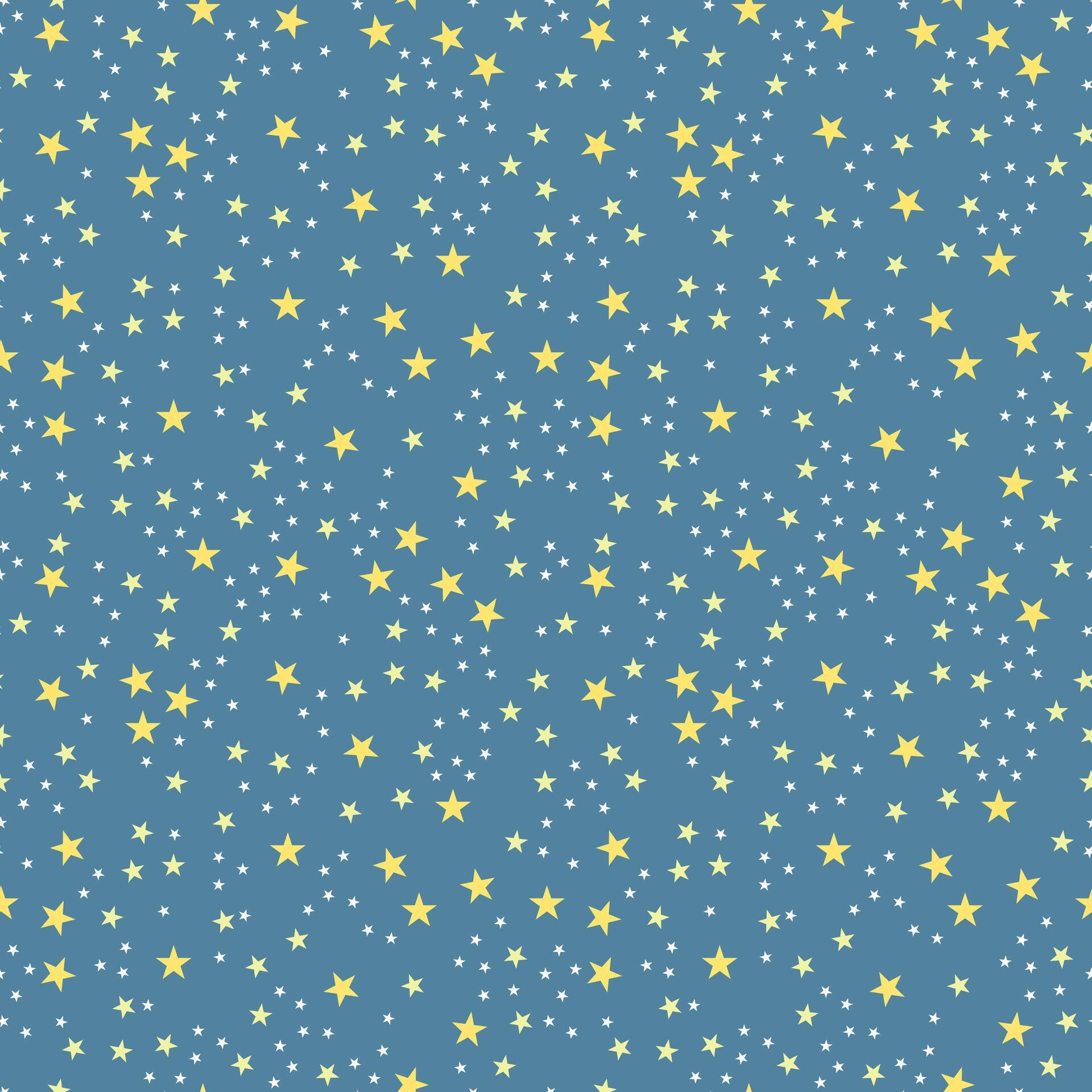 Star and night sky pattern . Pastel midnight sky seamless pattern. Twinkling stars. 44791048 ...