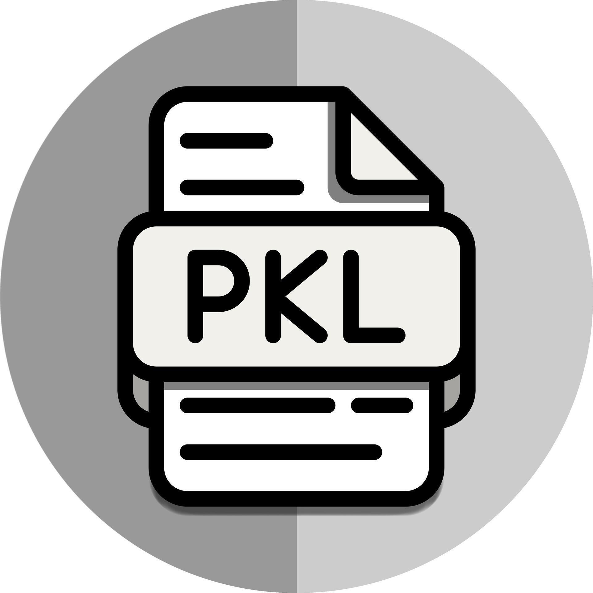 Pkl File Type Flat Icons Document In Format Extension Symbol Icon 44791811 Vector Art At Vecteezy