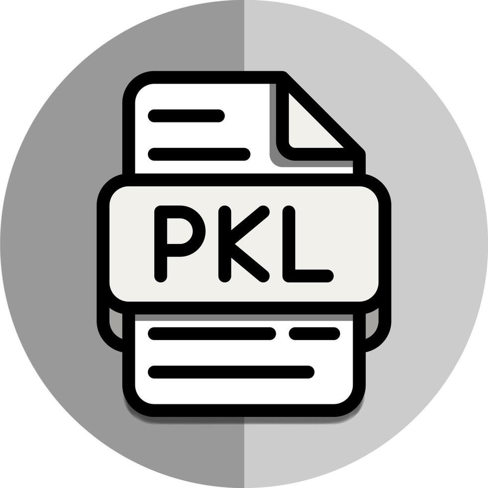 Pkl File Type Flat Icons Document In Format Extension Symbol Icon