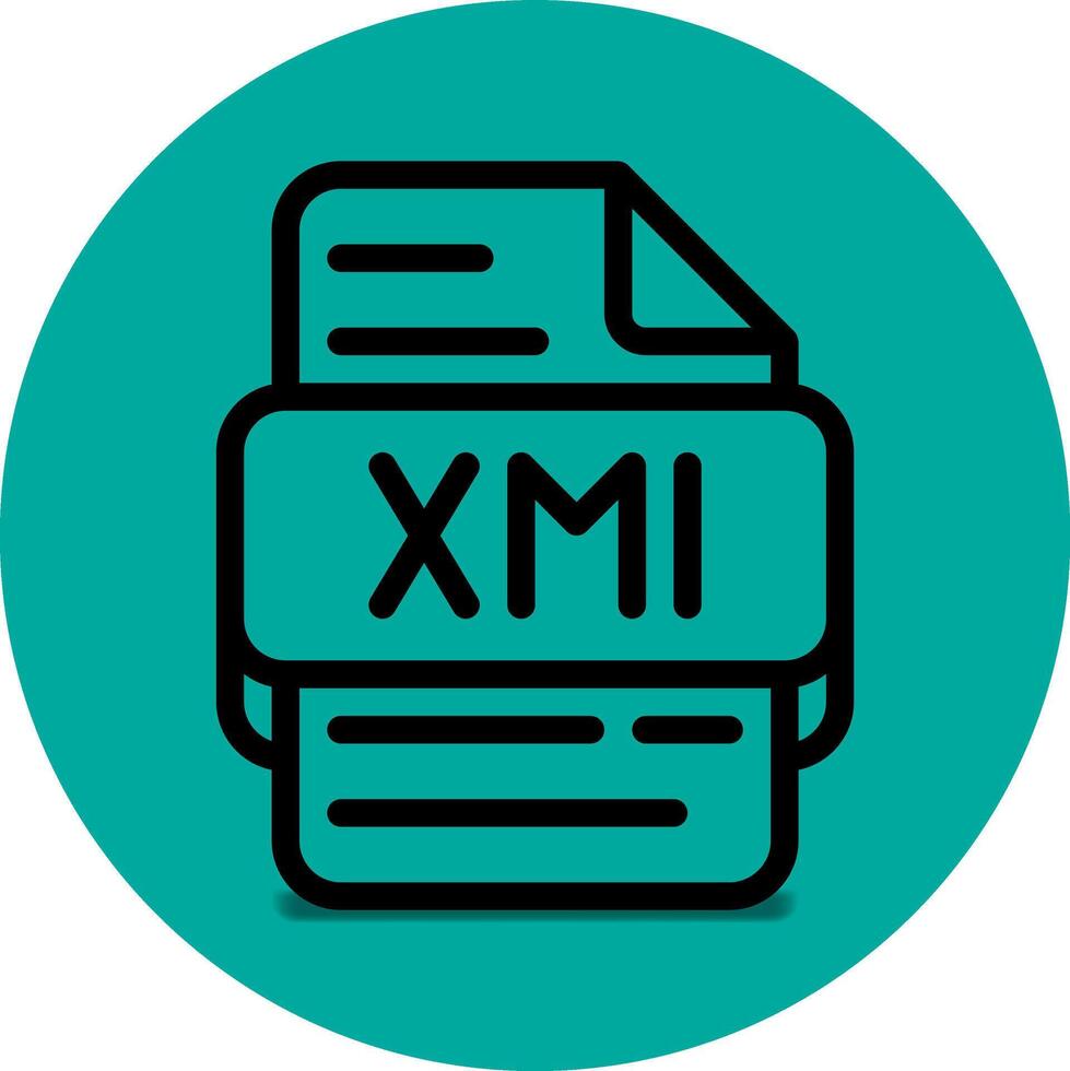 Xml File Type Icon Files And Document Format Extension With An Outline Style Design And A