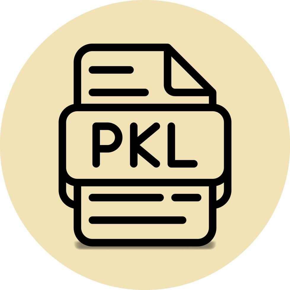 Pkl File Type Icon Files And Document Format Extension With An
