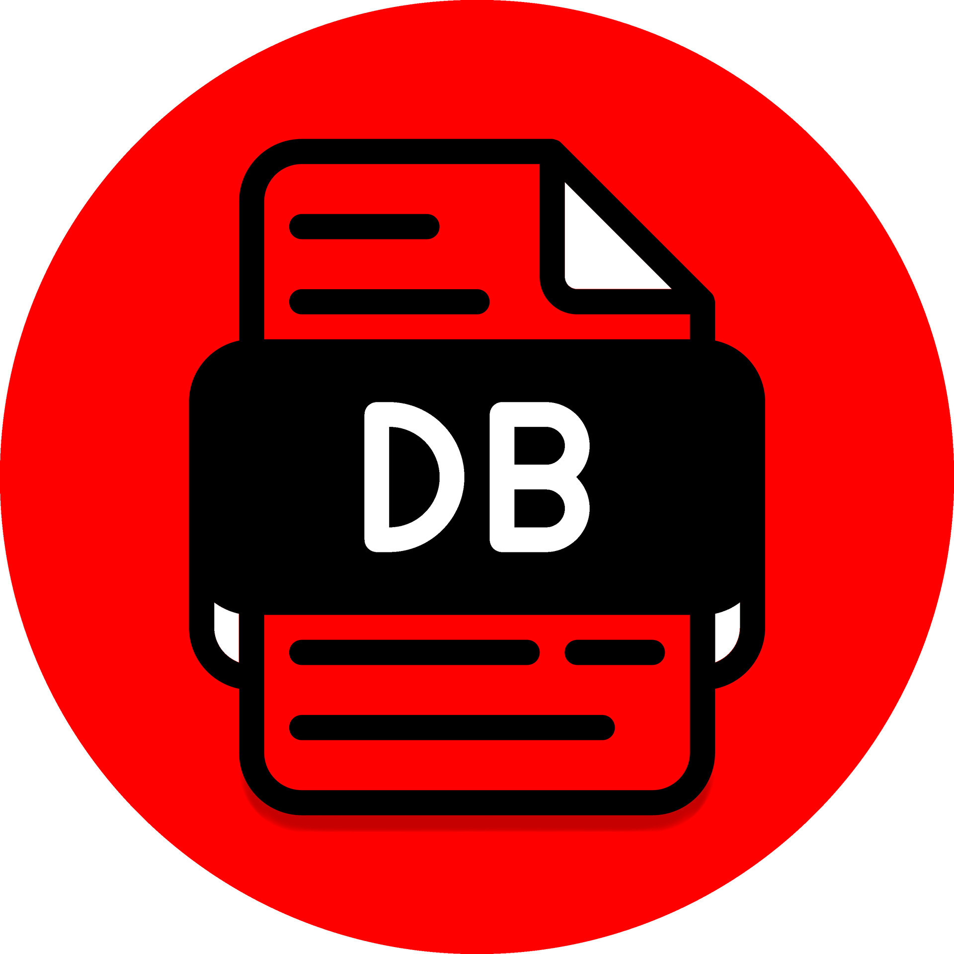 Db Document File Type Icon Files And Extension Format Icons With A