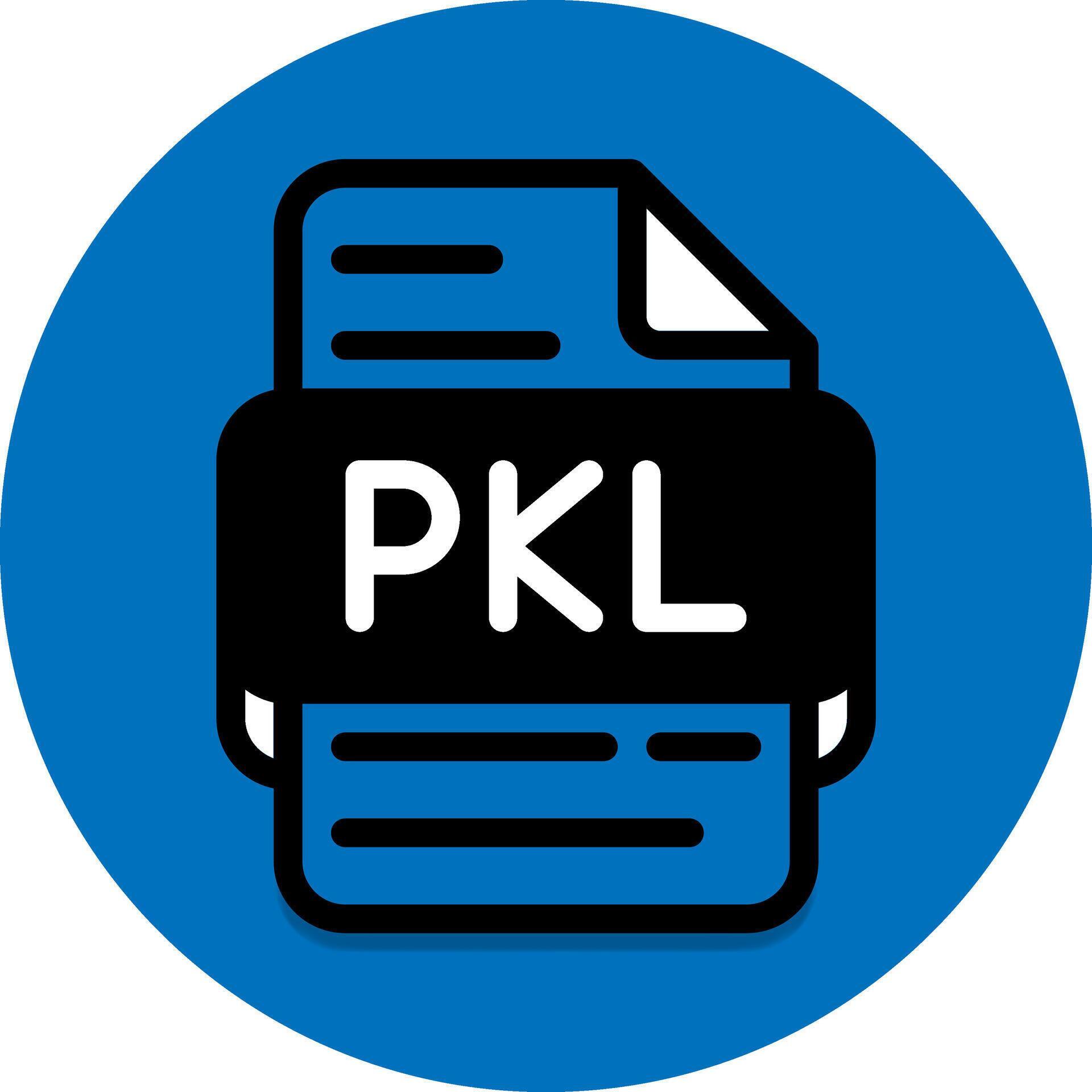 Pkl Document File Type Icon Format Files And Extension Icons In Black