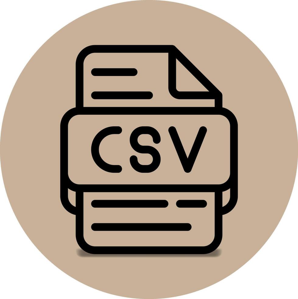 Csv file type icon. files and document format extension. with an ... Csv file type icon. files and document format extension. with an ...