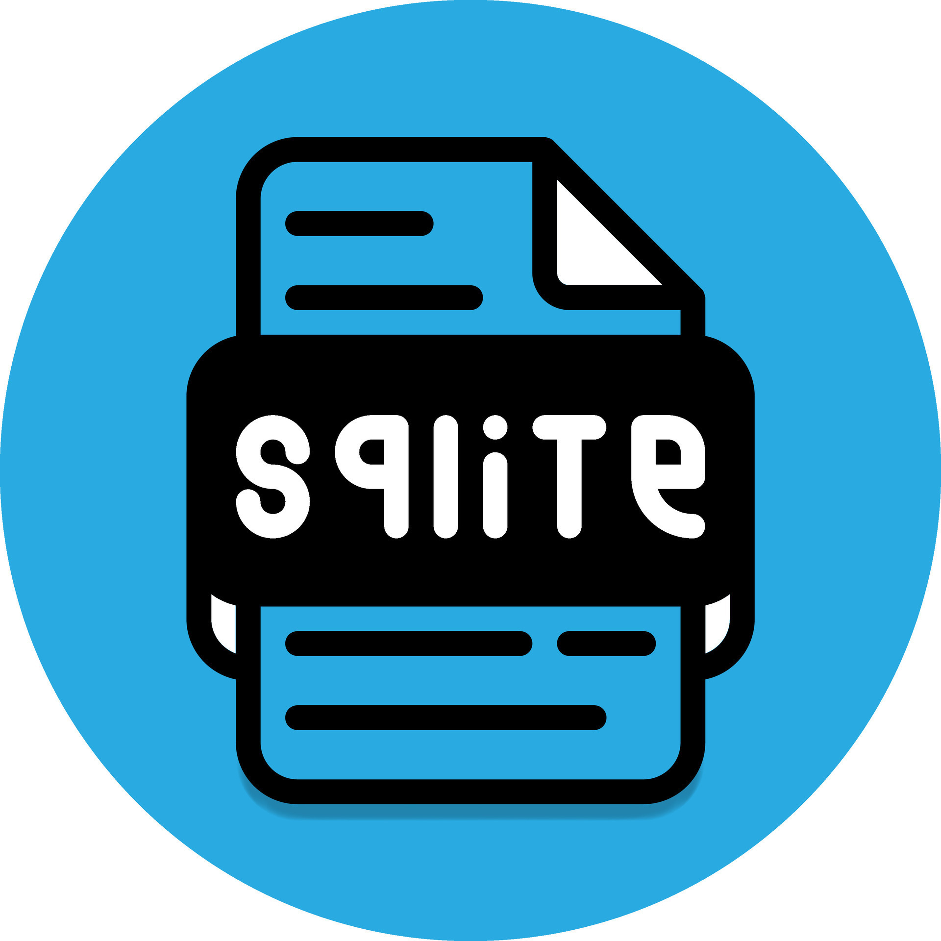 sqlite archivo tipo icono. formato archivos o documento extensión ...