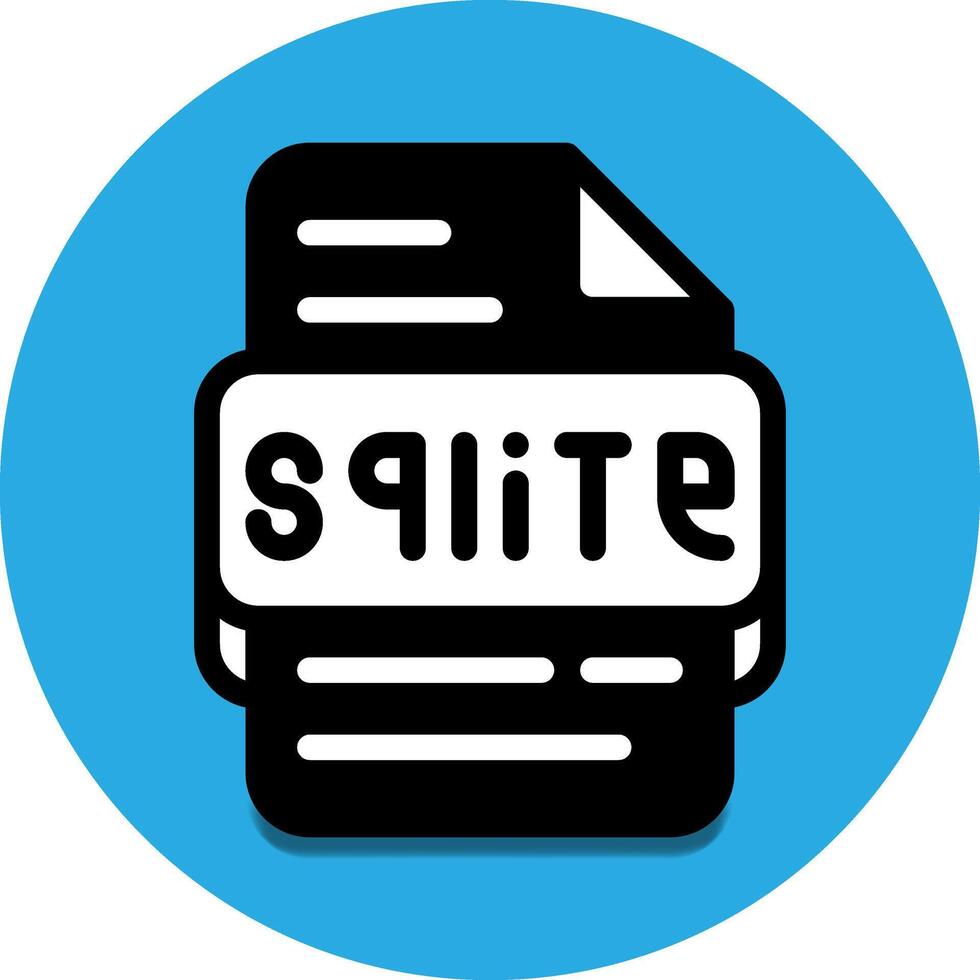 Sqlite file type database icon. document files and format extension ...