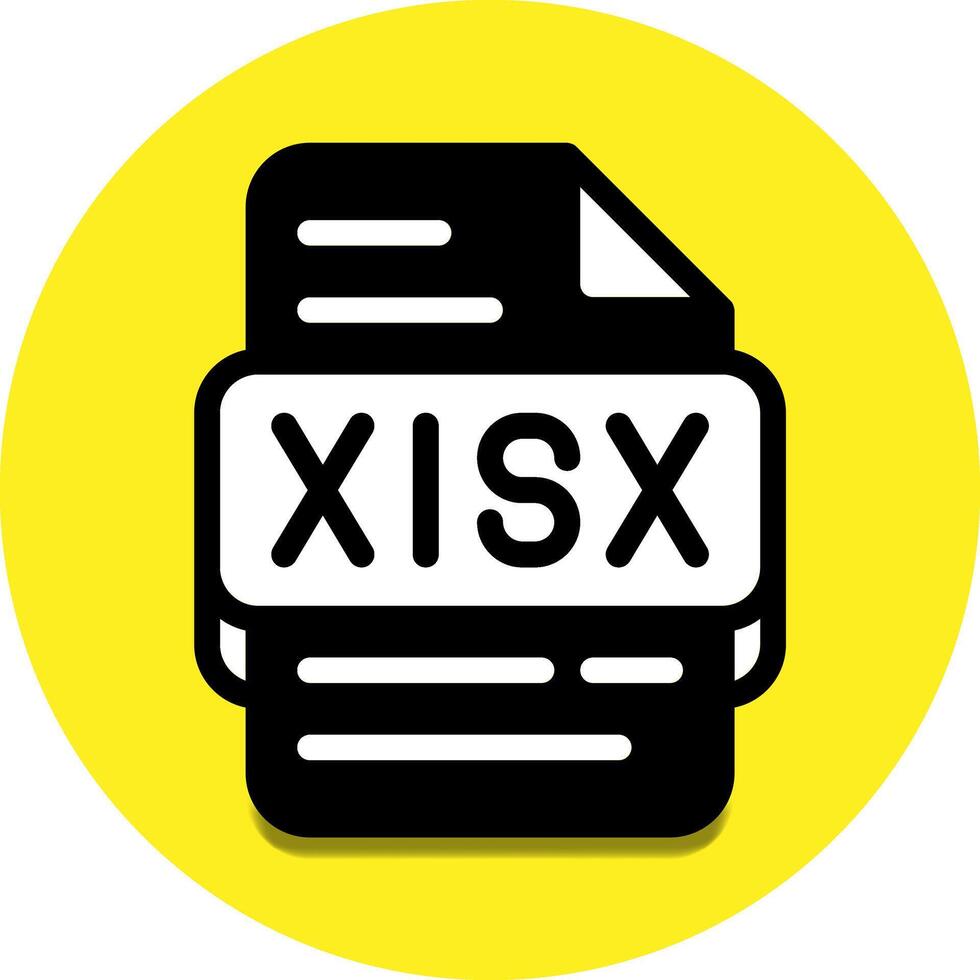 Xlsx File Type Database Icon Document Files And Format Extension Symbol Icons With A Yellow