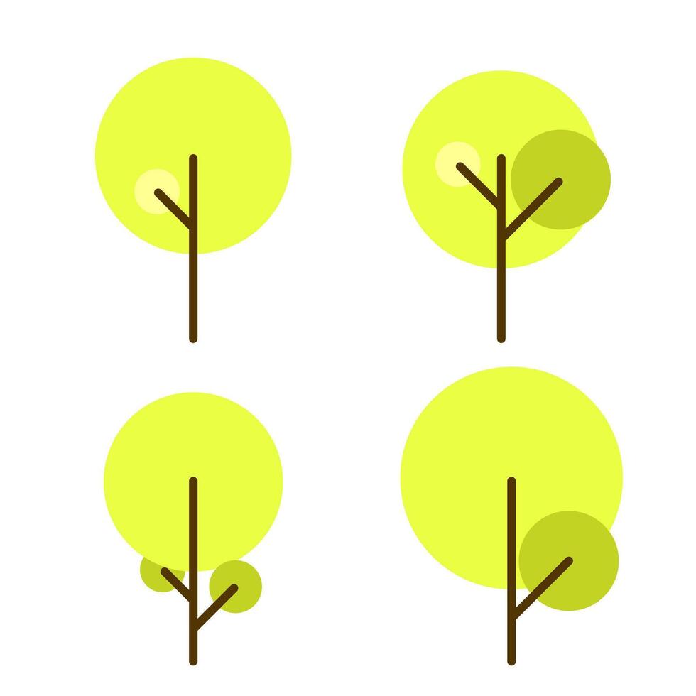 Tree icon set 44793025 Vector Art at Vecteezy Tree icon set 44793025 Vector Art at Vecteezy