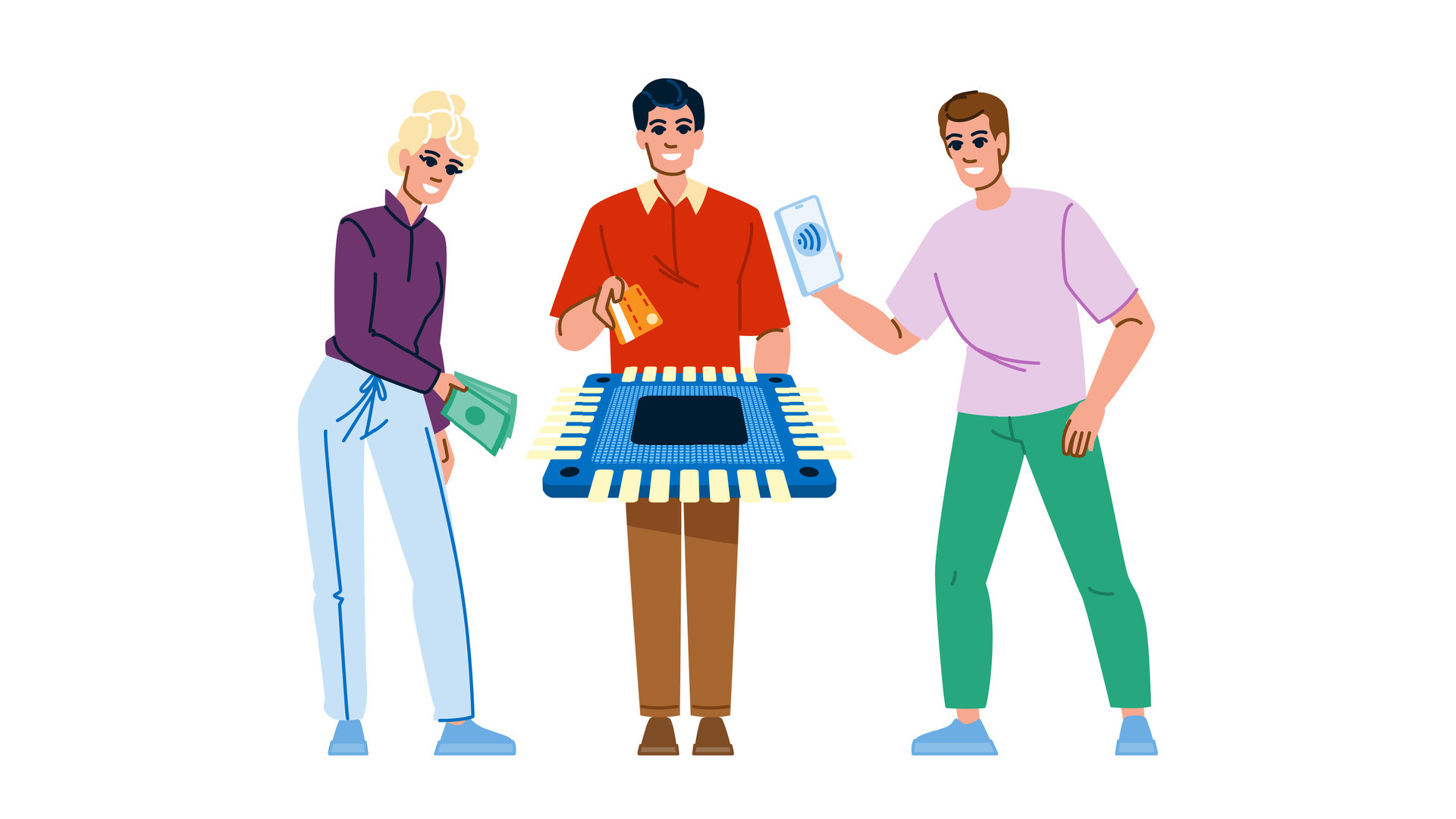 card payment processing 44794652 Vector Art at Vecteezy