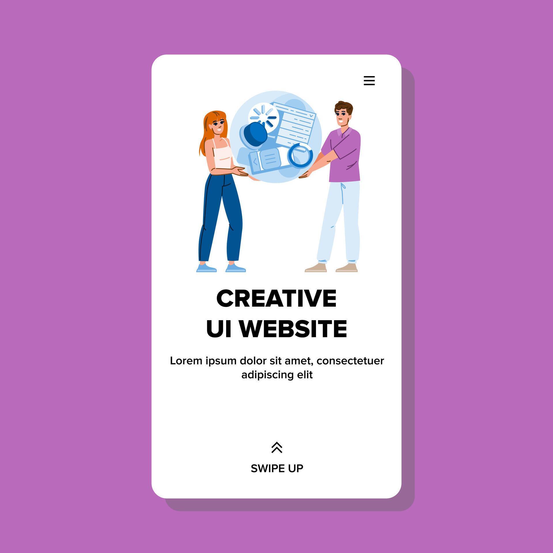 interface creative ui website 44794727 Vector Art at Vecteezy