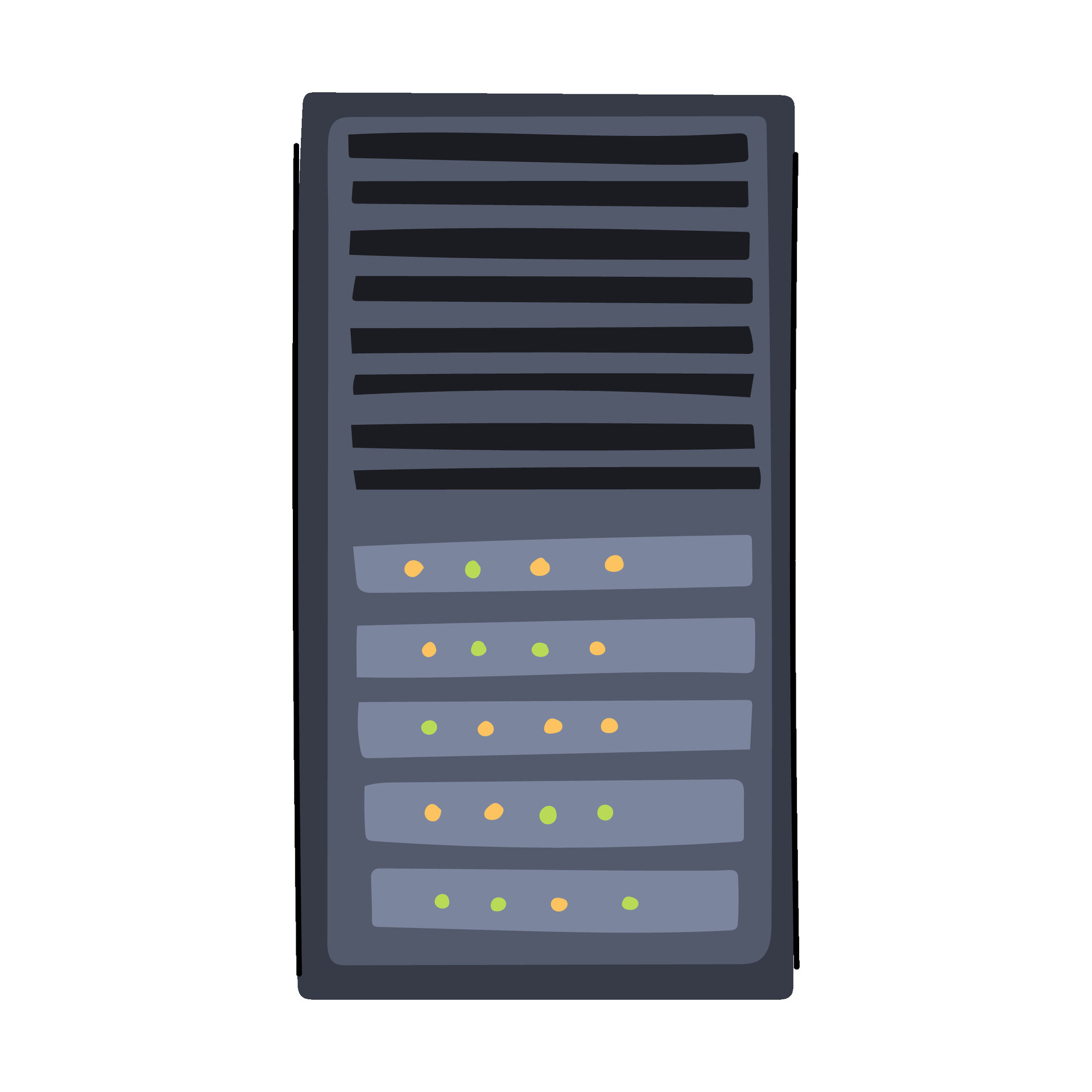 computer server rack cartoon illustration 44795224 Vector Art at Vecteezy