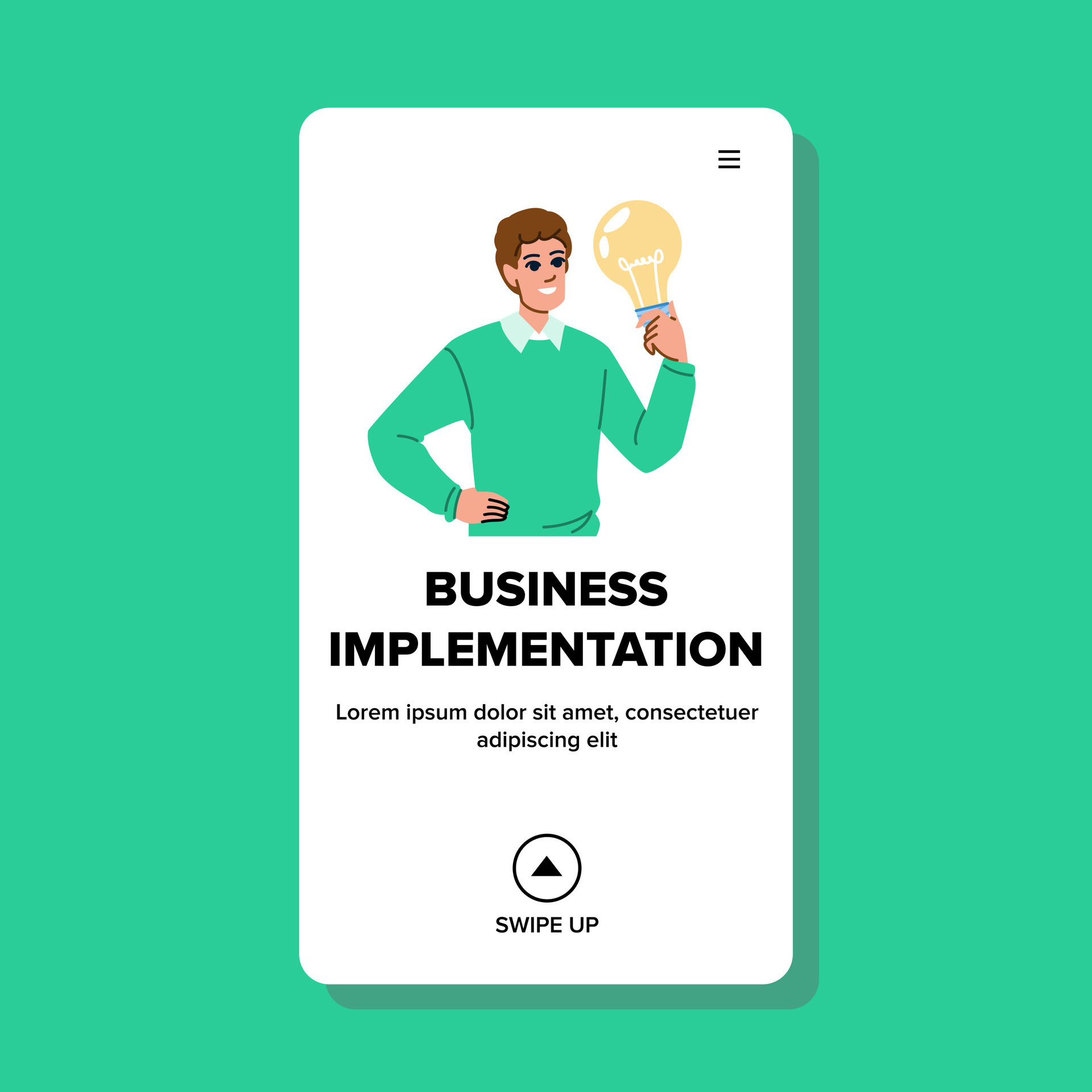 execution business implementation 44796048 Vector Art at Vecteezy