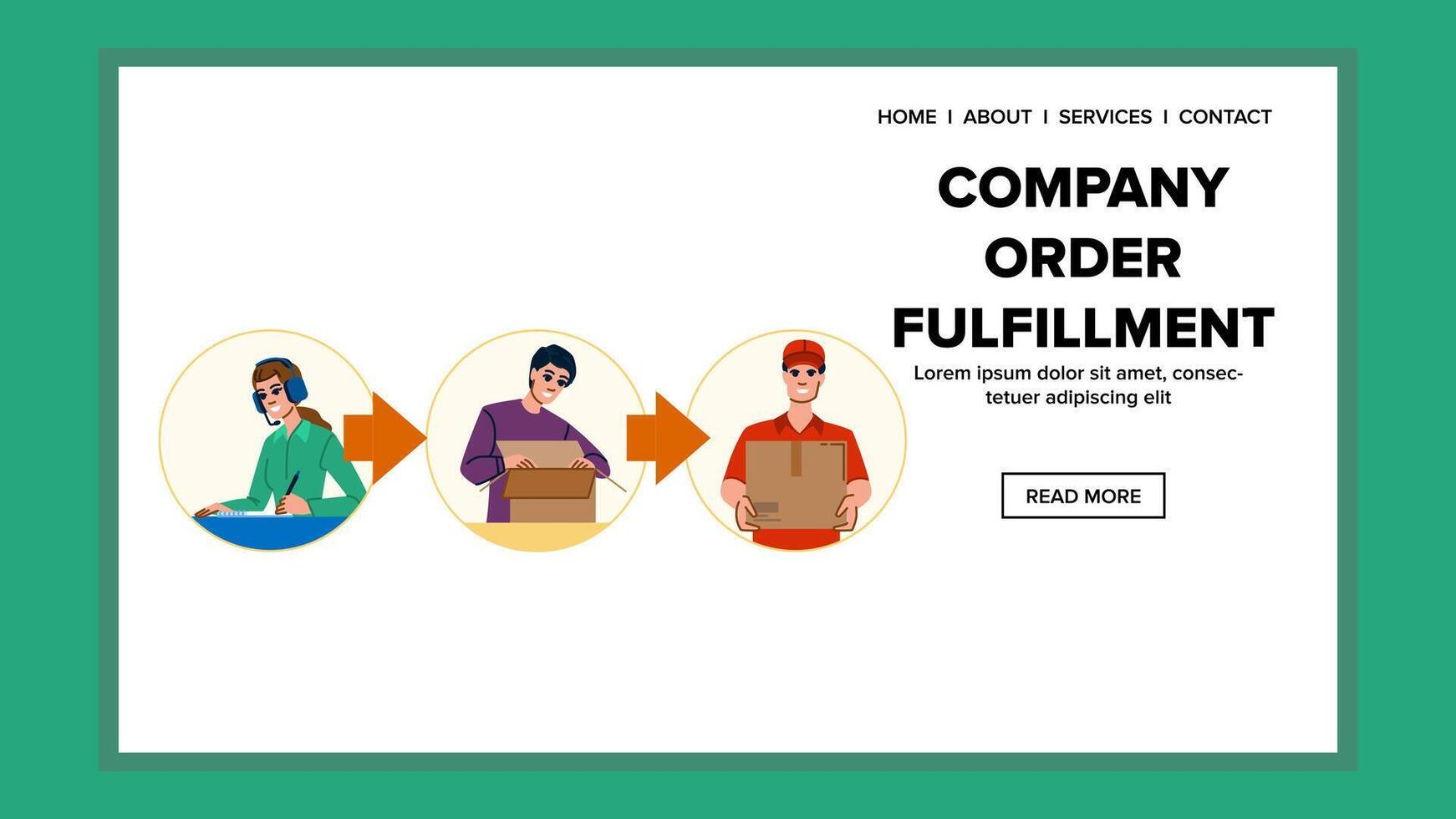 Shipping Company Order Fulfillment 44796059 Vector Art At Vecteezy