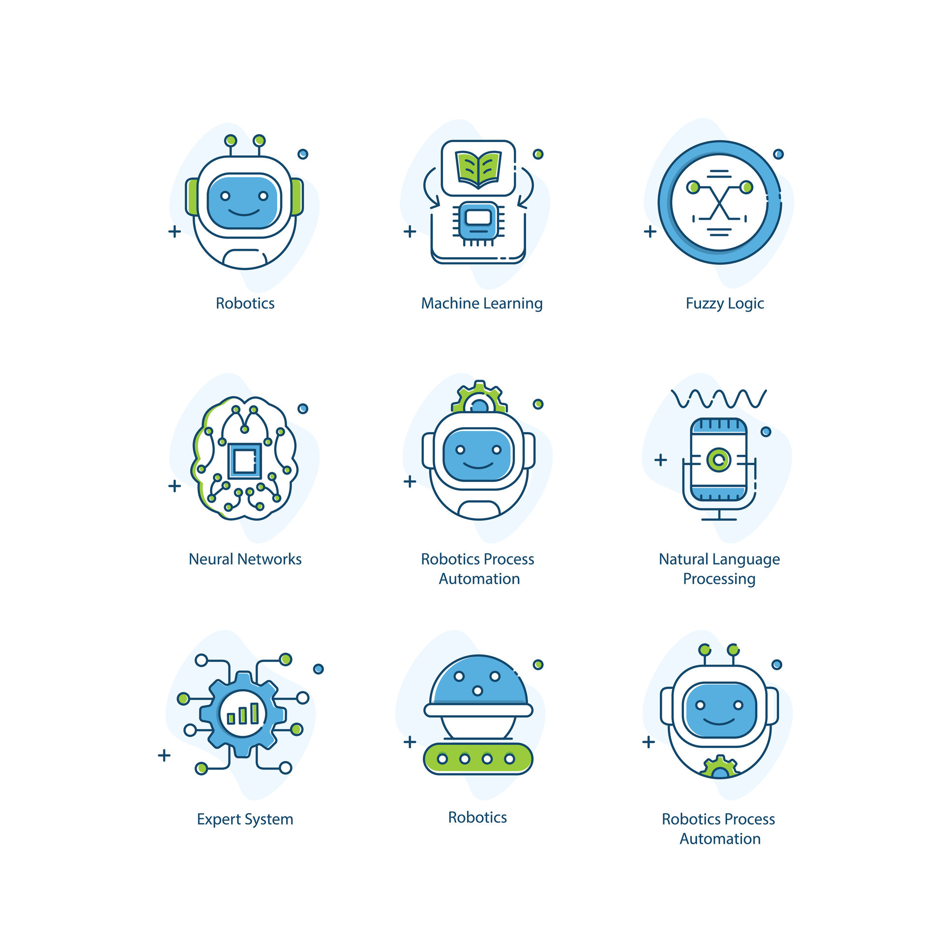 Artificial Intelligence Fundamentals Elements of AI Illustrtaion Icon ...
