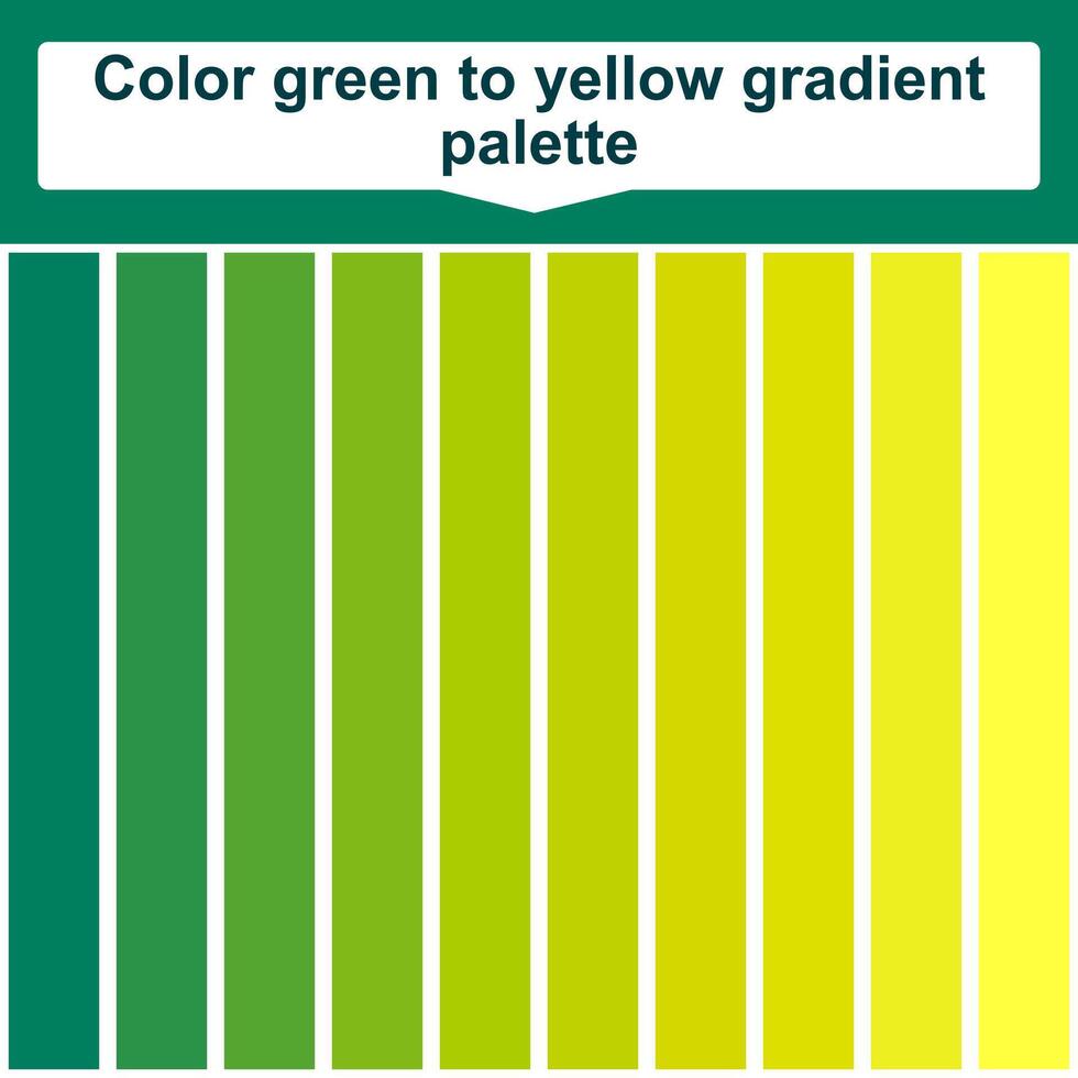 Color green to yellow gradient palette. Abstract Colored Palette Guide ...