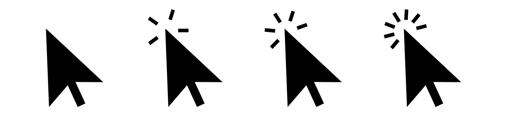 Click Cursor Icon Computer Mouse Pointer Arrow 44800839 Vector Art At Vecteezy