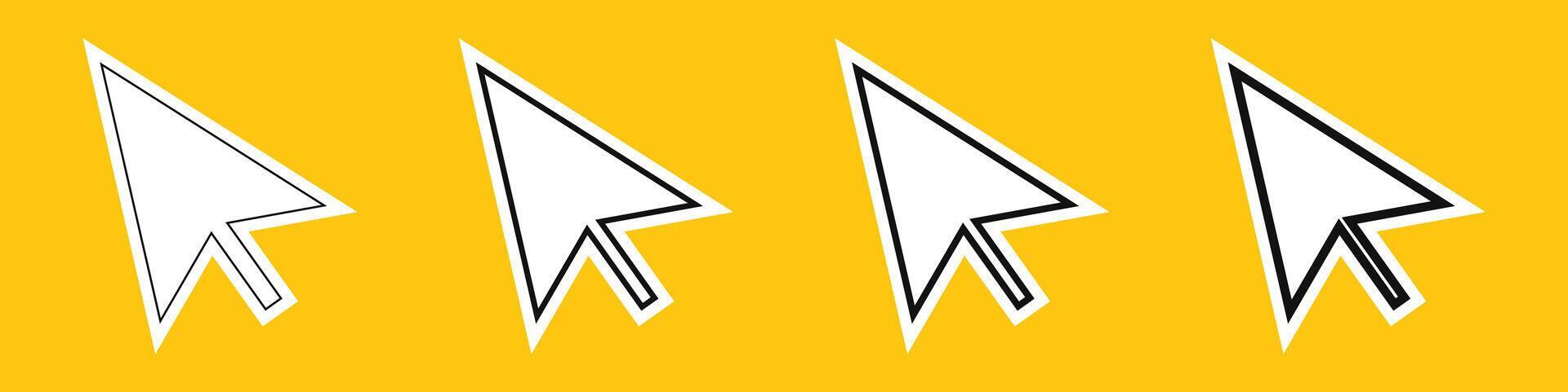 Click Cursor Icon Computer Mouse Pointer Arrow 44800909 Vector Art At