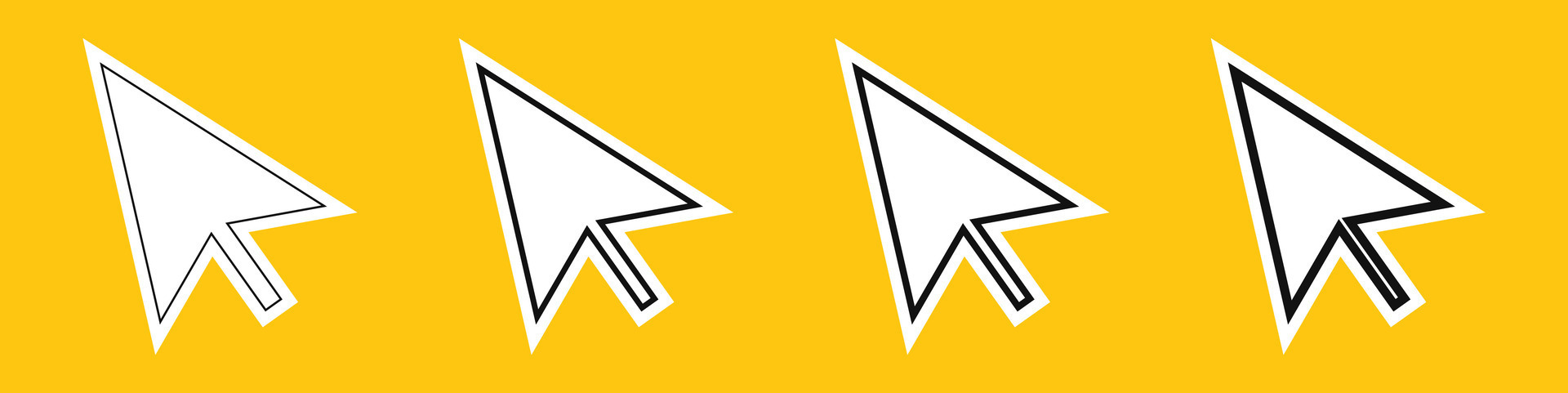 Click Cursor Icon Computer Mouse Pointer Arrow 44800909 Vector Art At