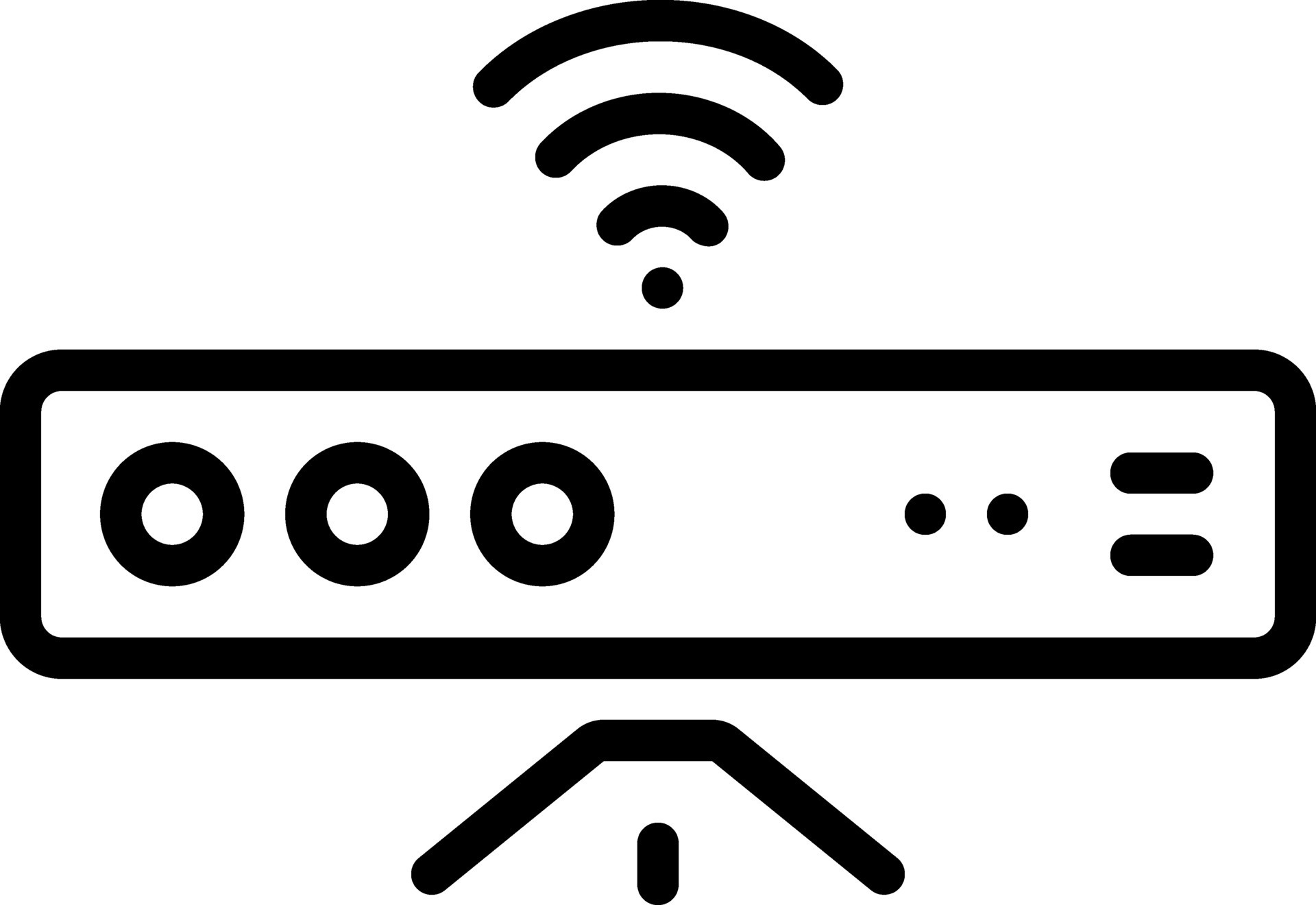 Black line icon for sensor 44803395 Vector Art at Vecteezy