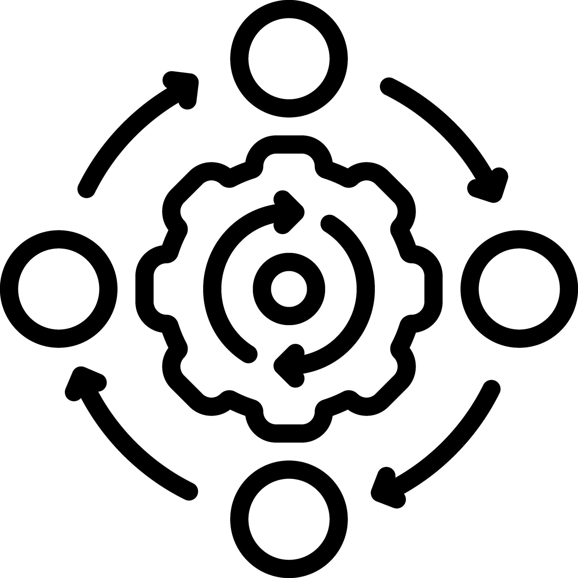 Black line icon for workflow 44804038 Vector Art at Vecteezy