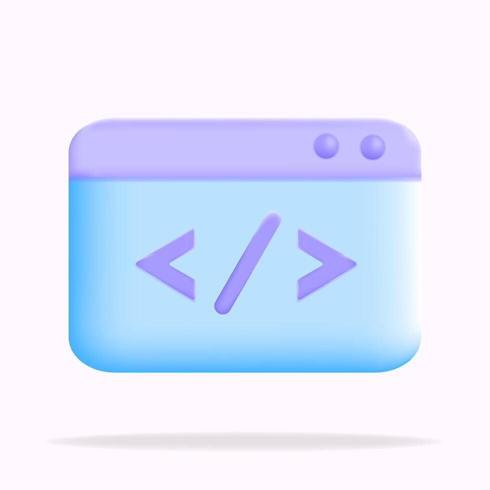 website coding, web page. web development concept 3d icon 44809712 ...