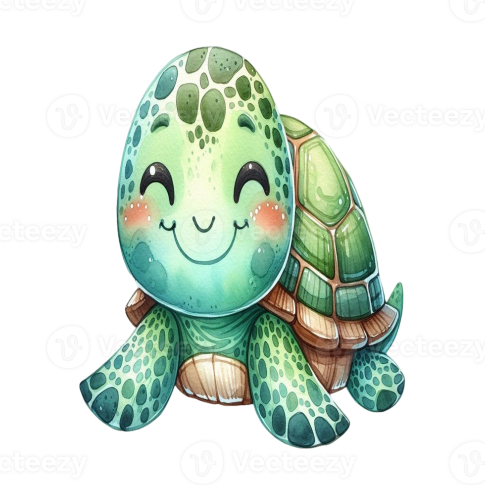 Aigenerated Cute Turtle 44810054 Png