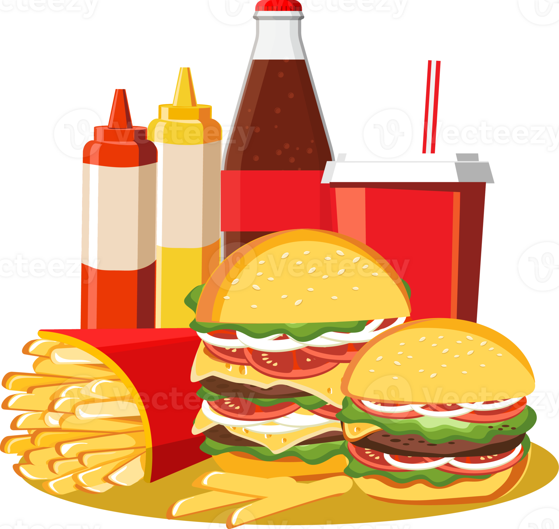 Fast Food Icon Isolated For Menu 44810366 Png