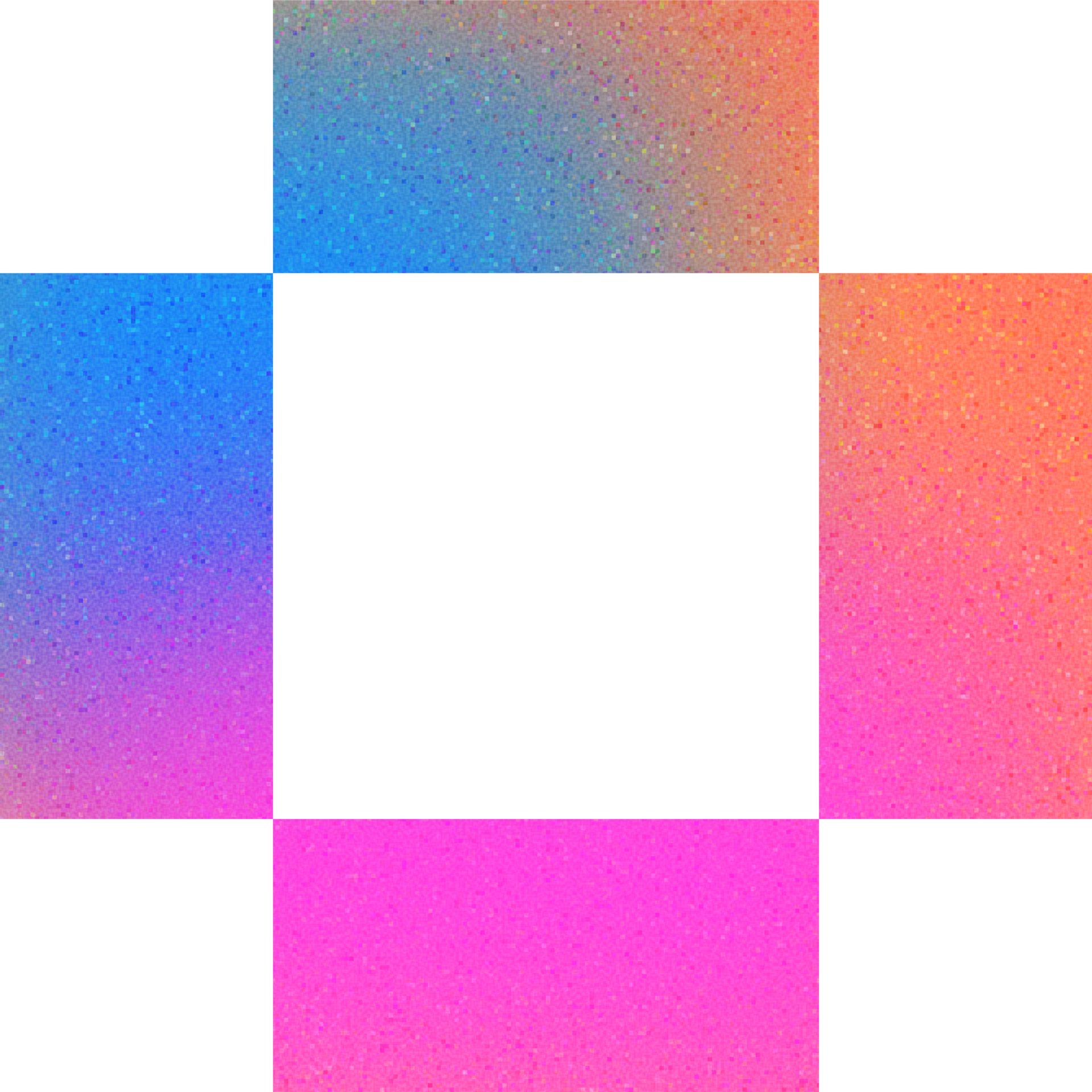 Cool Shape Layered Squares Central Void Soft Color Transitions Nested Square Gradient With Noisy