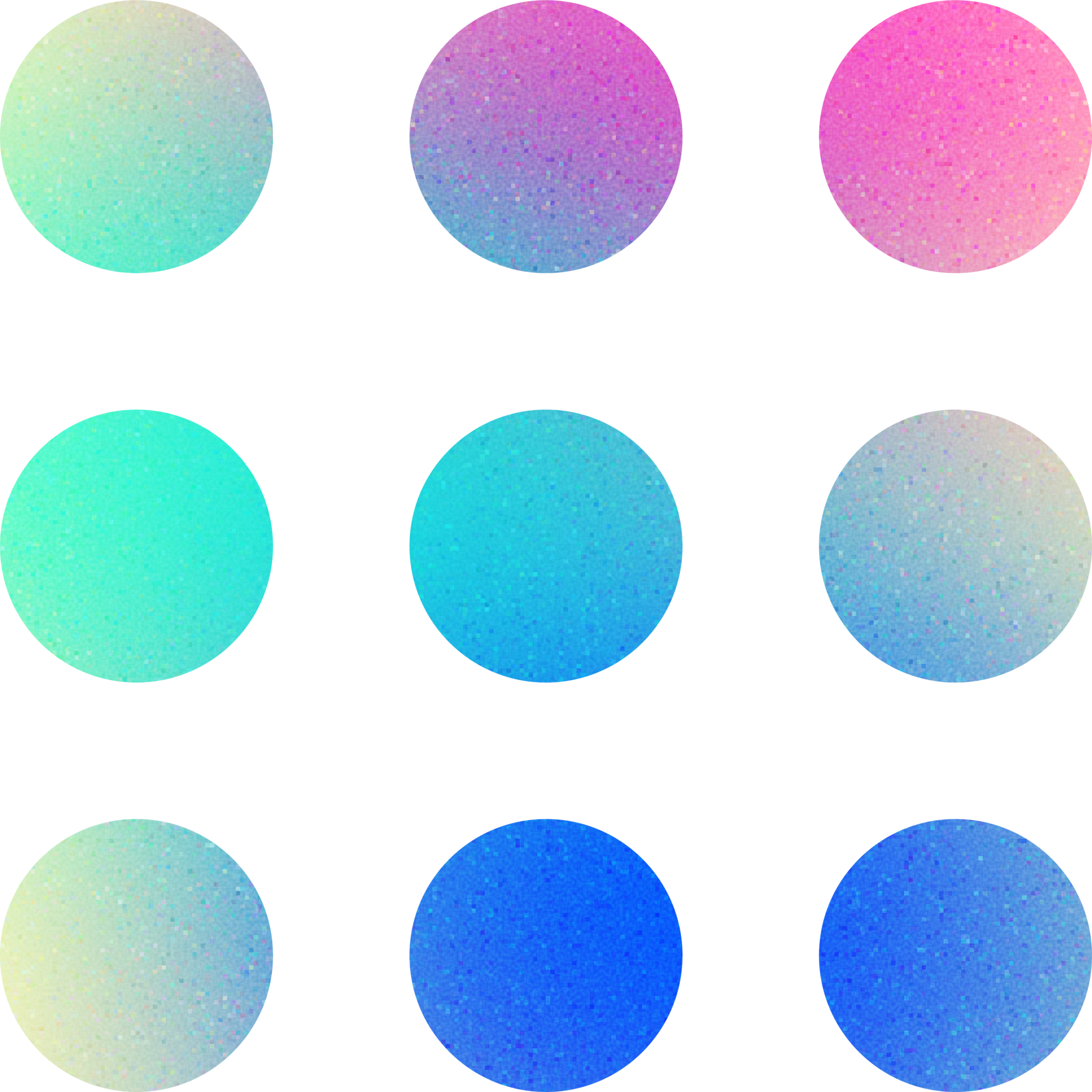 Cool Shape Diverse Circular Array Gradient Spectrum Grid Layout Sparse ...