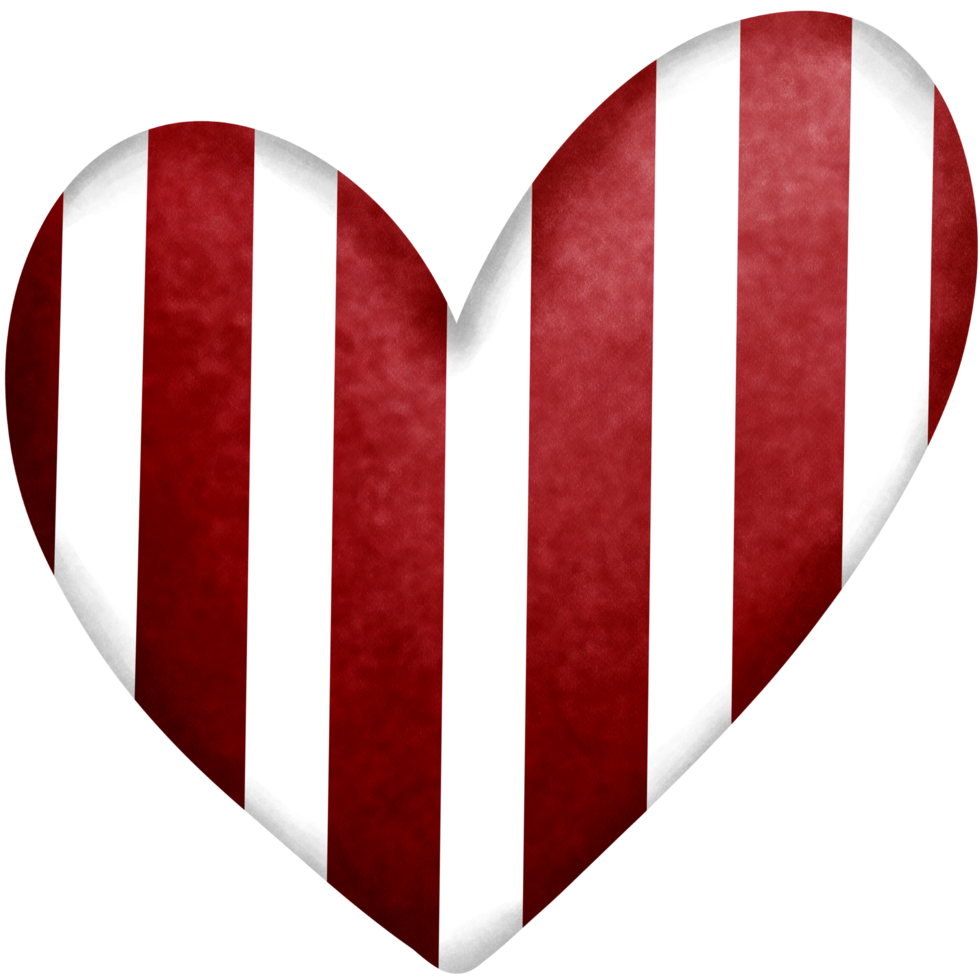 Fourth of july heart with red and white clipart, 44811824 PNG