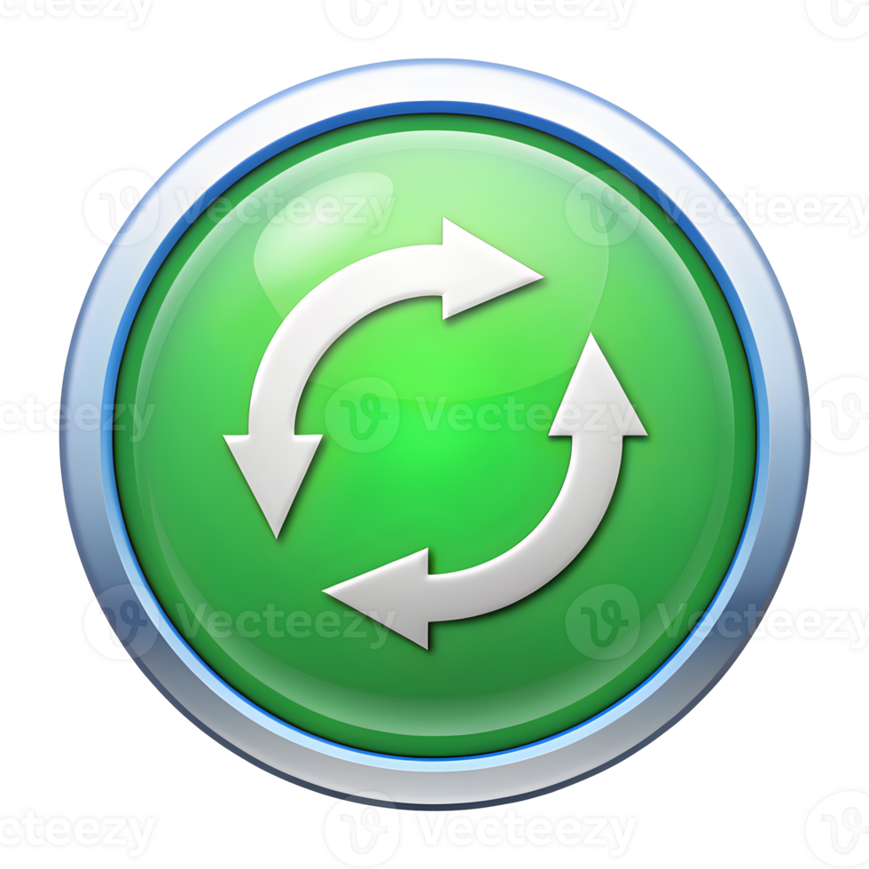 Circular Refresh Arrow Icon on Transparent Background 44812068 PNG
