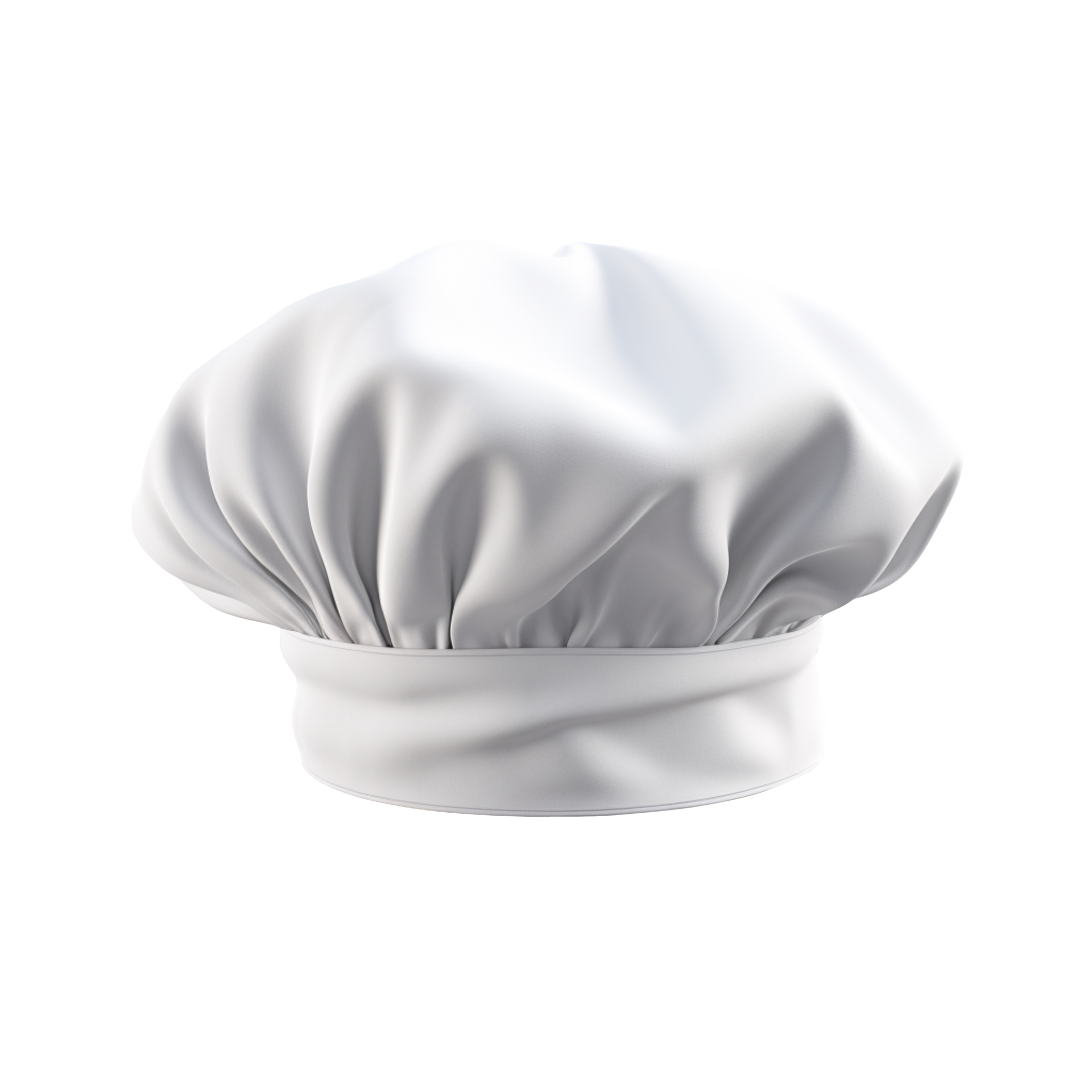 A perfect white chef hat isolated on transparent background 44812625 PNG