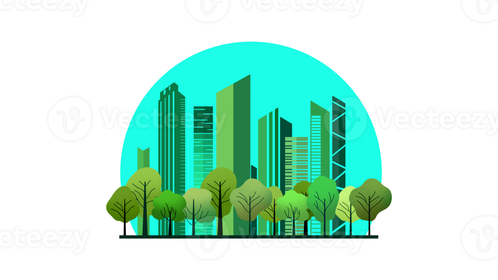 Green city concept , green town with trees, Ecological city and ... Green city concept , green town with trees, Ecological city and ...
