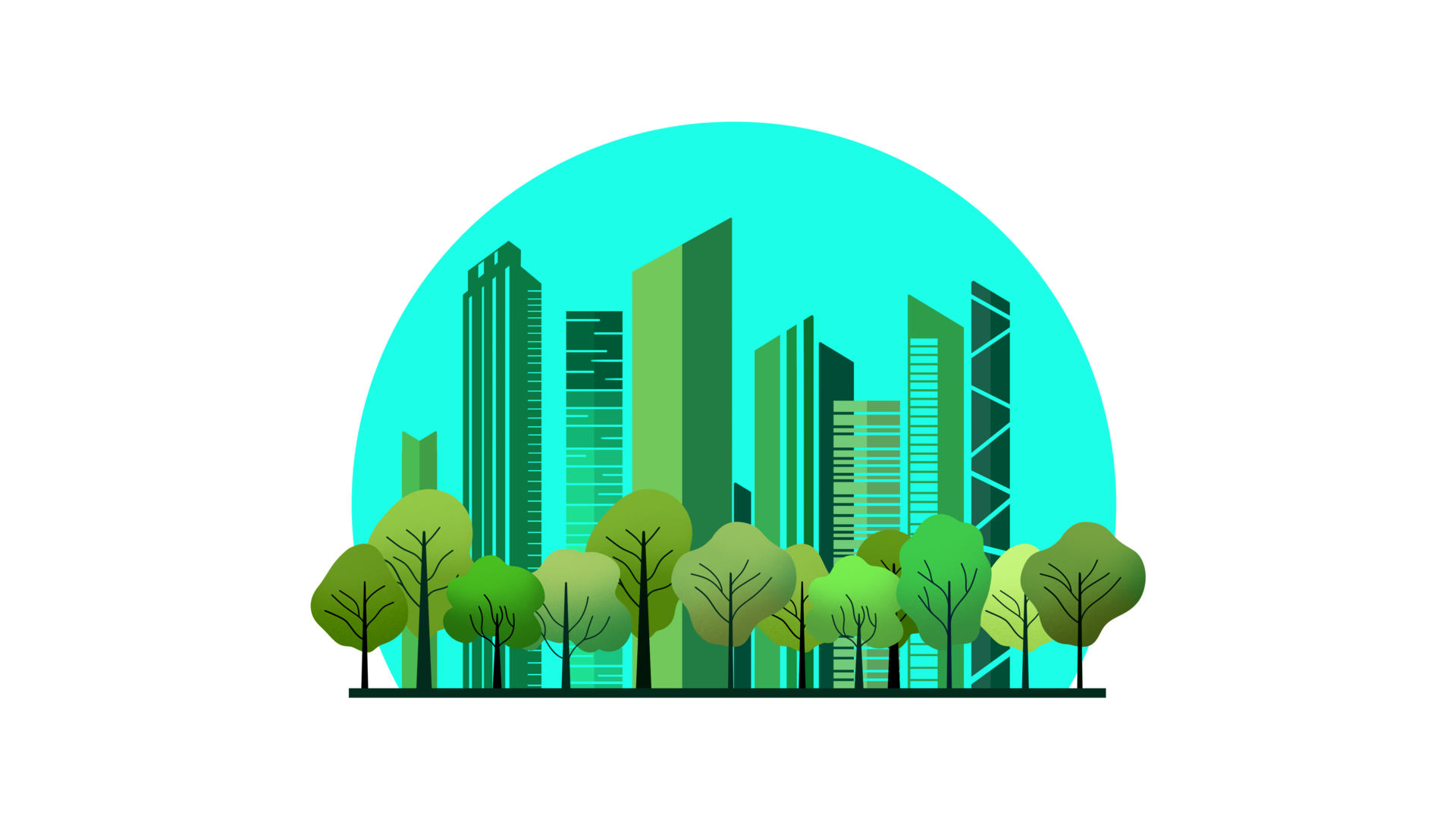 Green city concept , green town with trees, Ecological city and ... Green city concept , green town with trees, Ecological city and ...