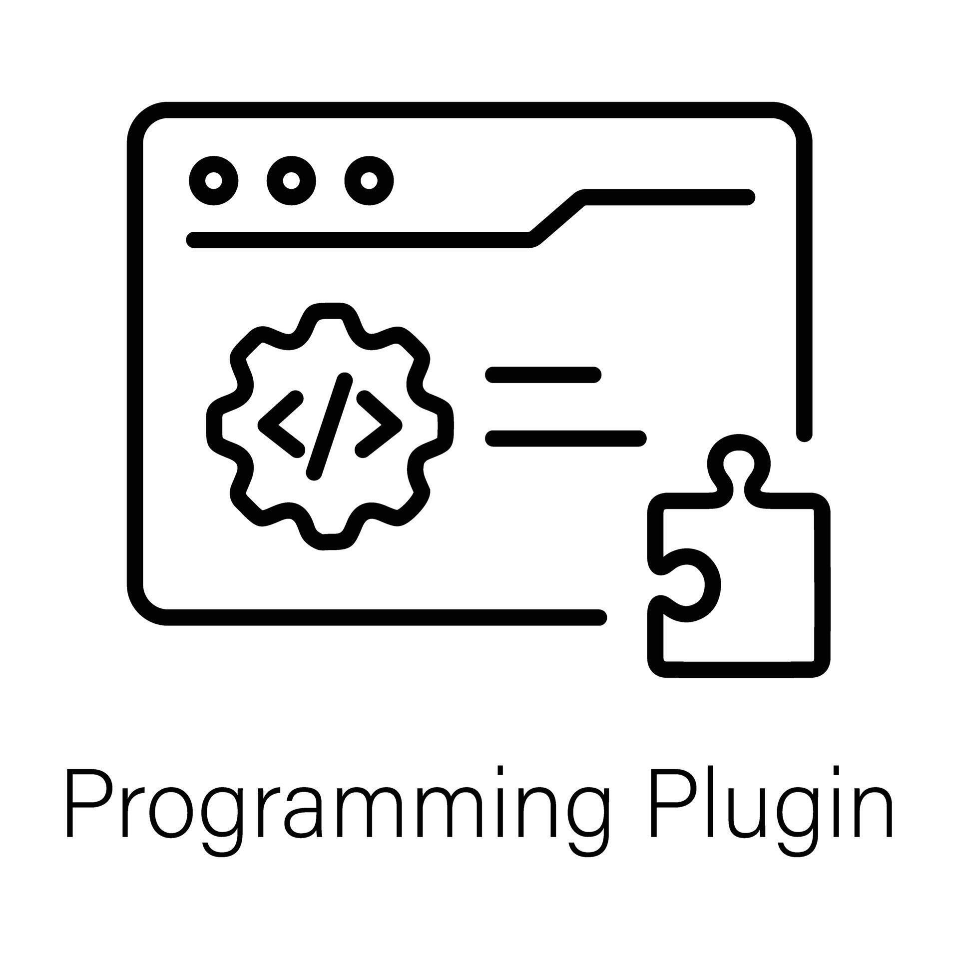 Trendy Programming Plugin 44822312 Vector Art at Vecteezy