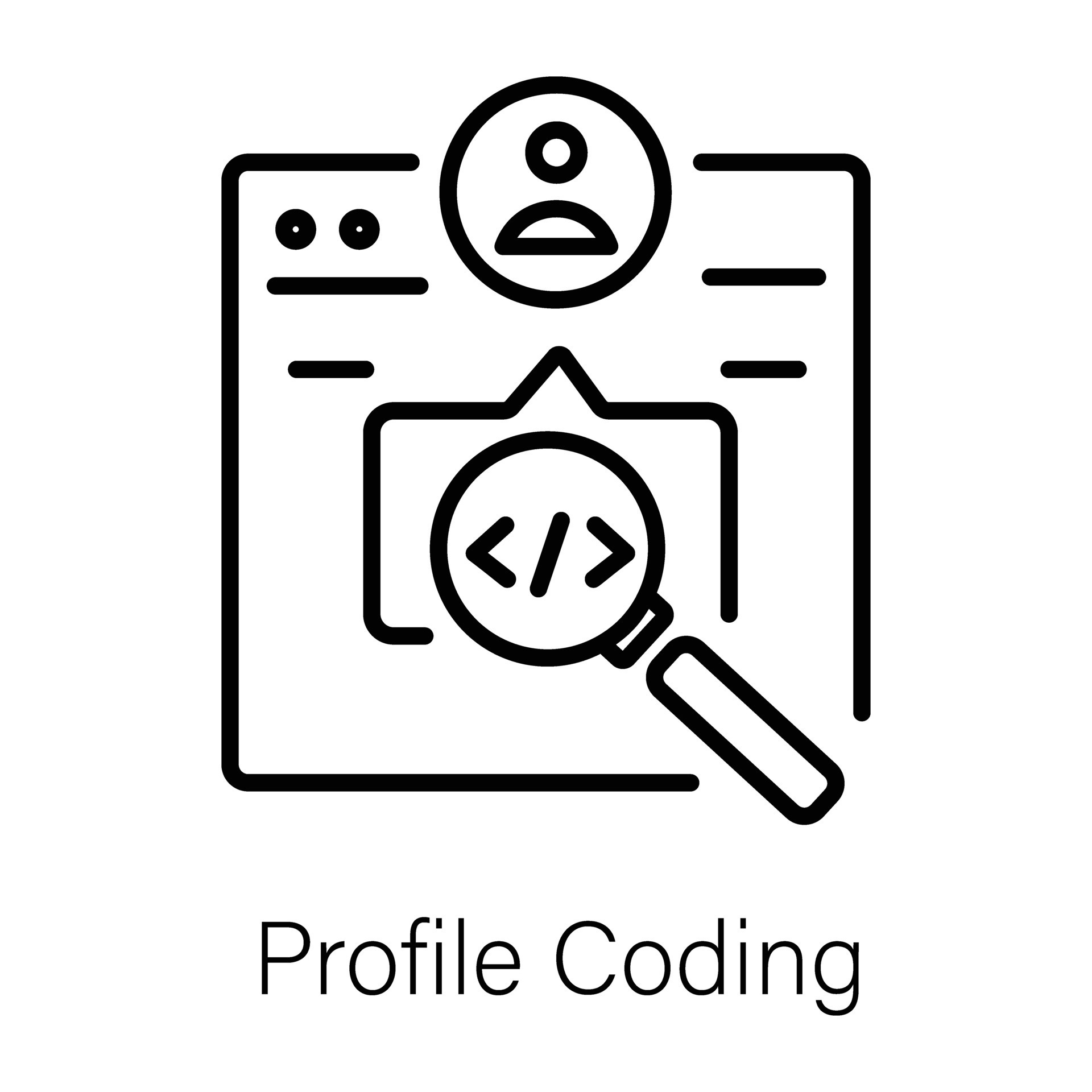 Trendy Profile Coding 44822350 Vector Art at Vecteezy
