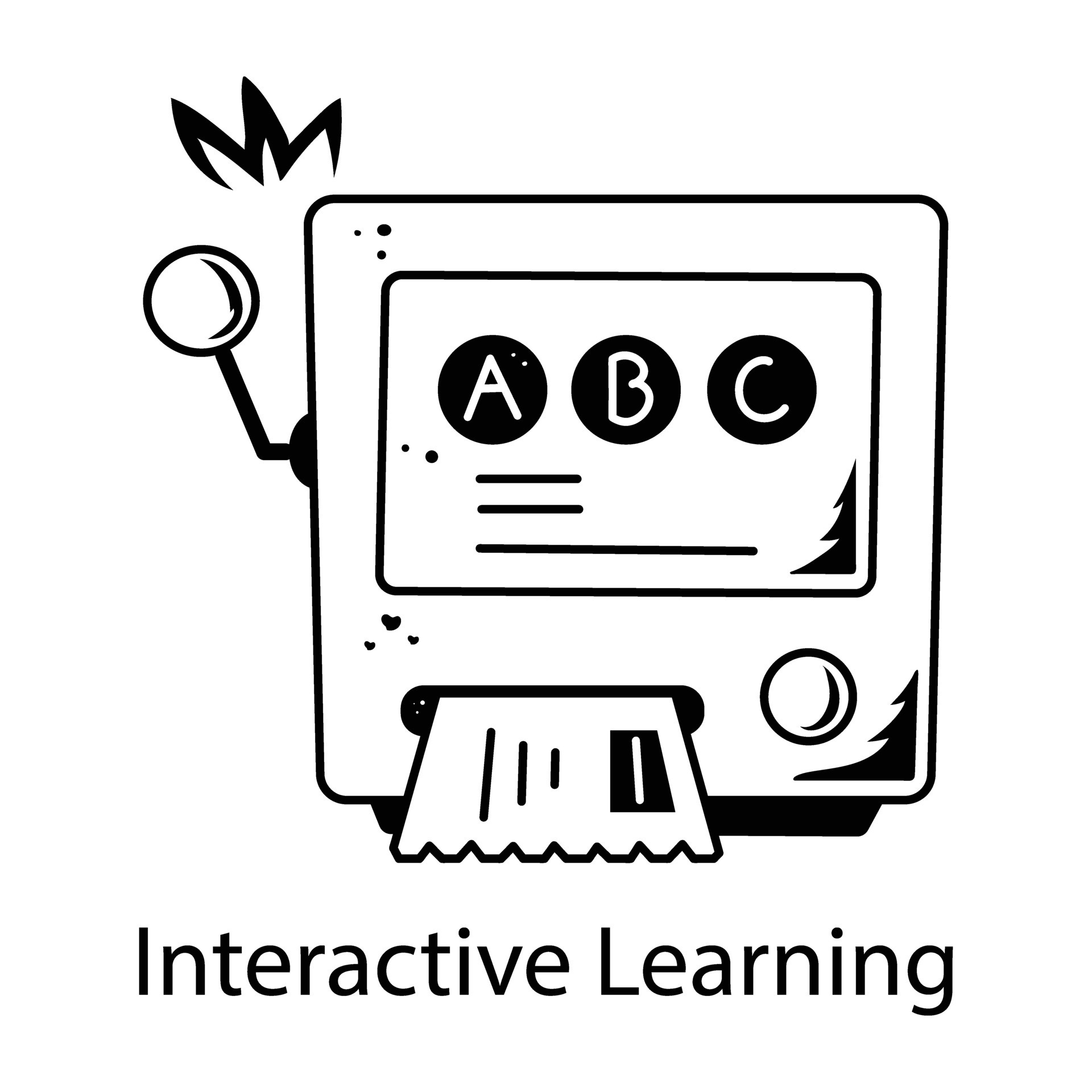 Trendy Interactive Learning 44822813 Vector Art at Vecteezy