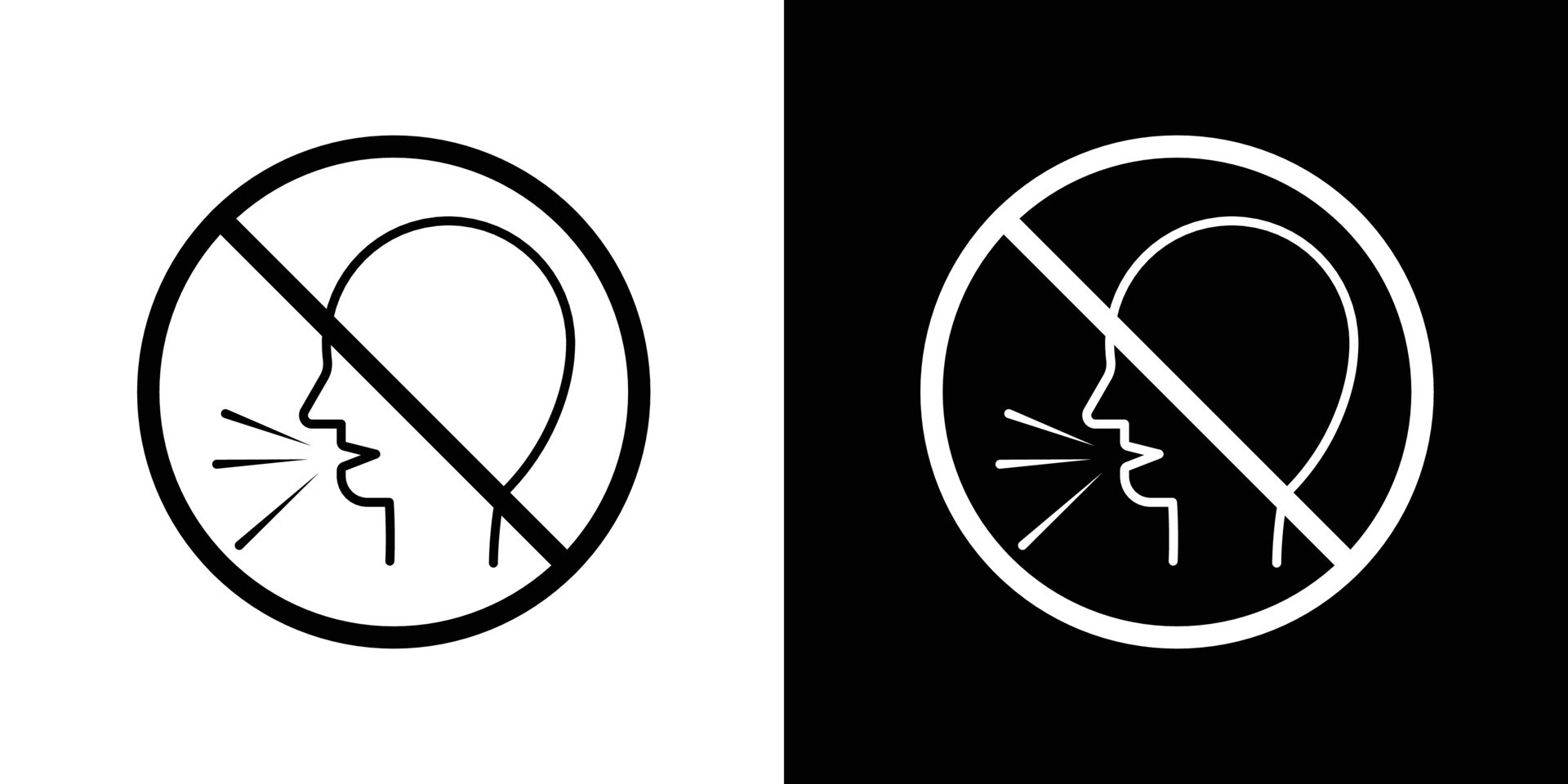 Stop Talking Sign 44831028 Vector Art At Vecteezy