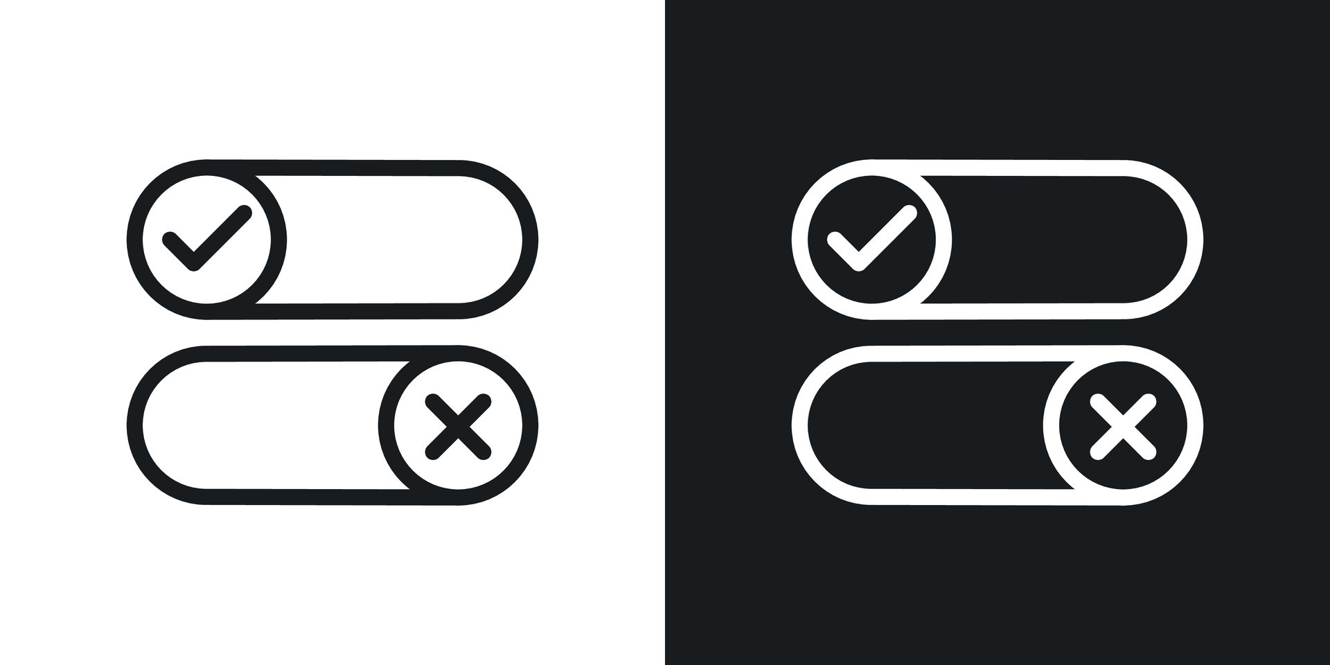 booleano icono conjunto 44831081 Vector en Vecteezy