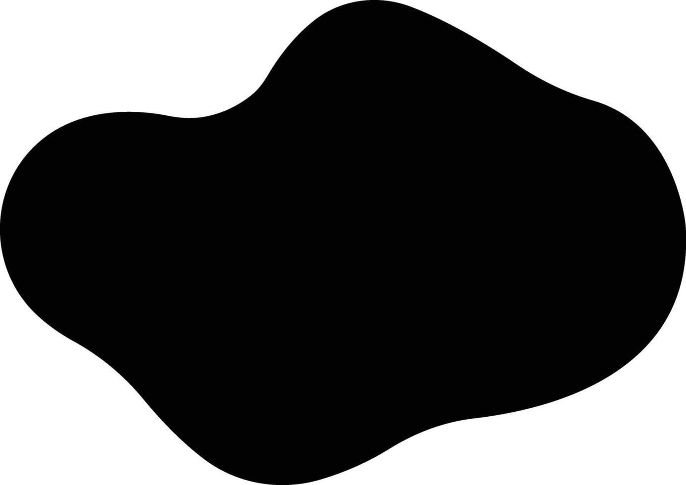 Blob shape organic icon in flat. abstract forms design and paint ...