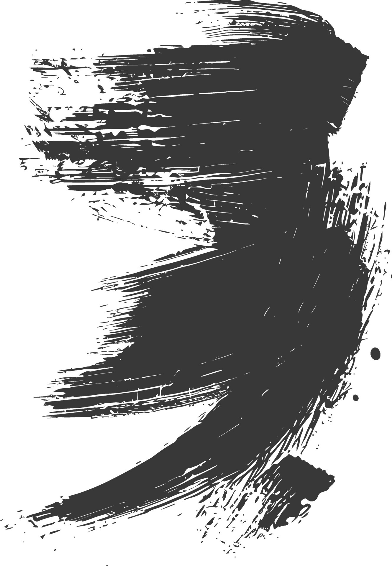 Silhouette brush stroke black color only 44842598 Vector Art at Vecteezy Silhouette brush stroke black color only 44842598 Vector Art at Vecteezy