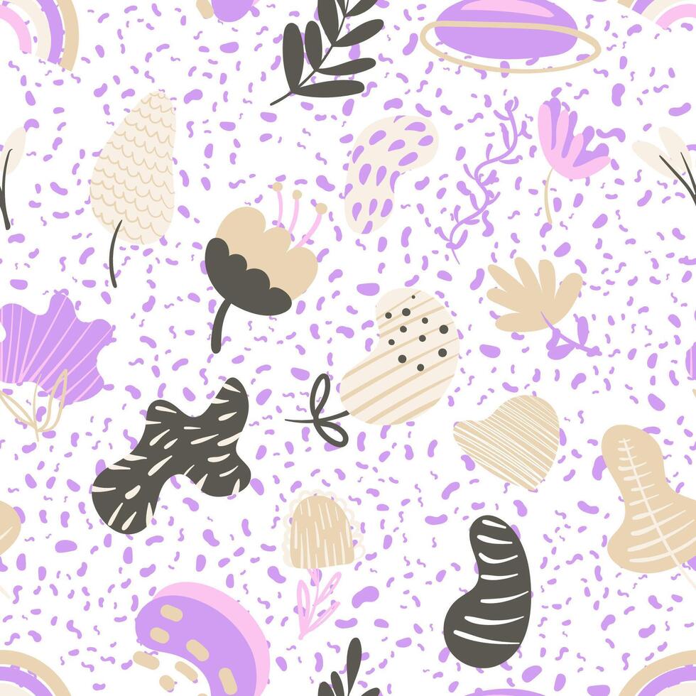 seamless pattern hand drawn abstract background 44849874 Vector Art at ...