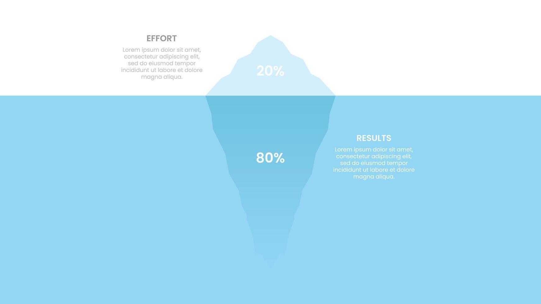 Pareto Principle Iceberg concept. Infographic template design 44853356 ... Pareto Principle Iceberg concept. Infographic template design 44853356 ...