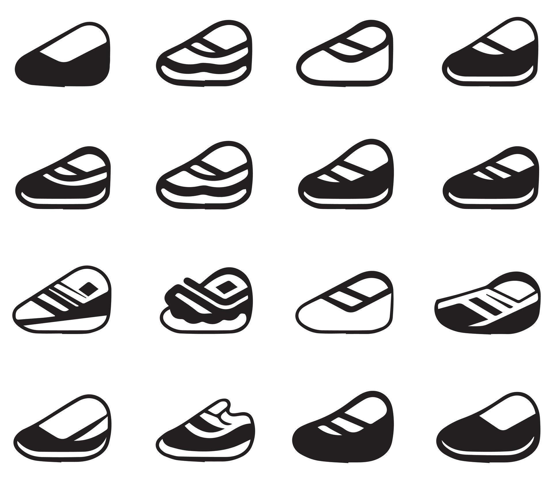 Slippers icon set. Simple set of slippers icons for web design on white background 44853628 ...