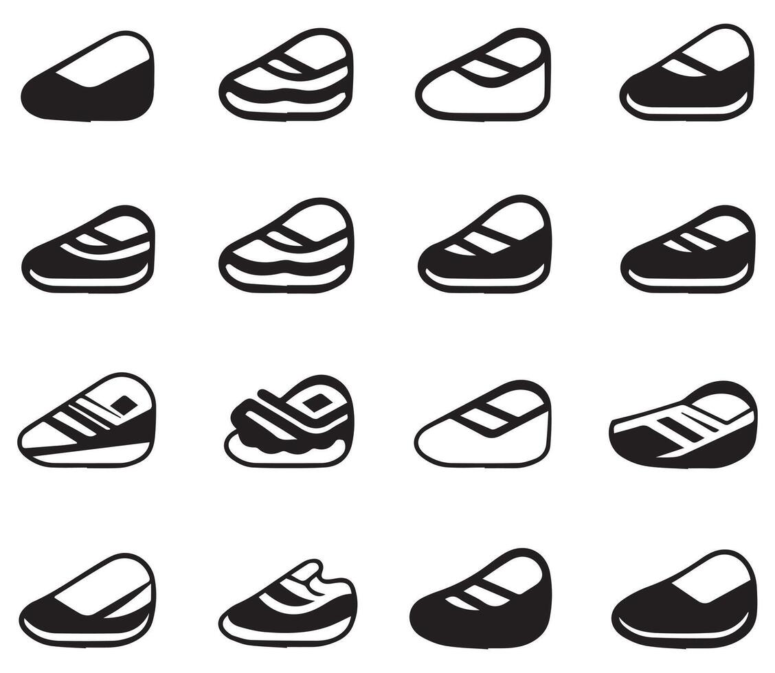 Slippers icon set. Simple set of slippers icons for web design on white background 44853628 ...