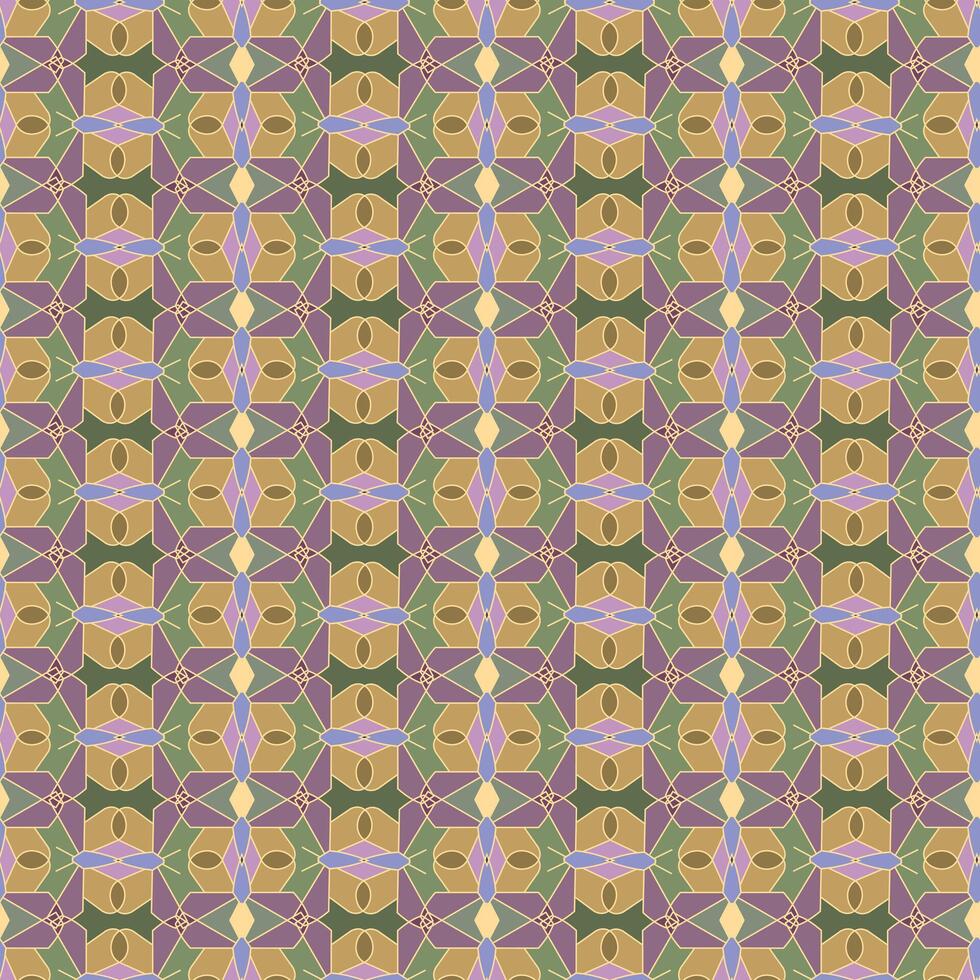 Seamless Pattern Ornament Of Geometric Figures Of Butterflies In