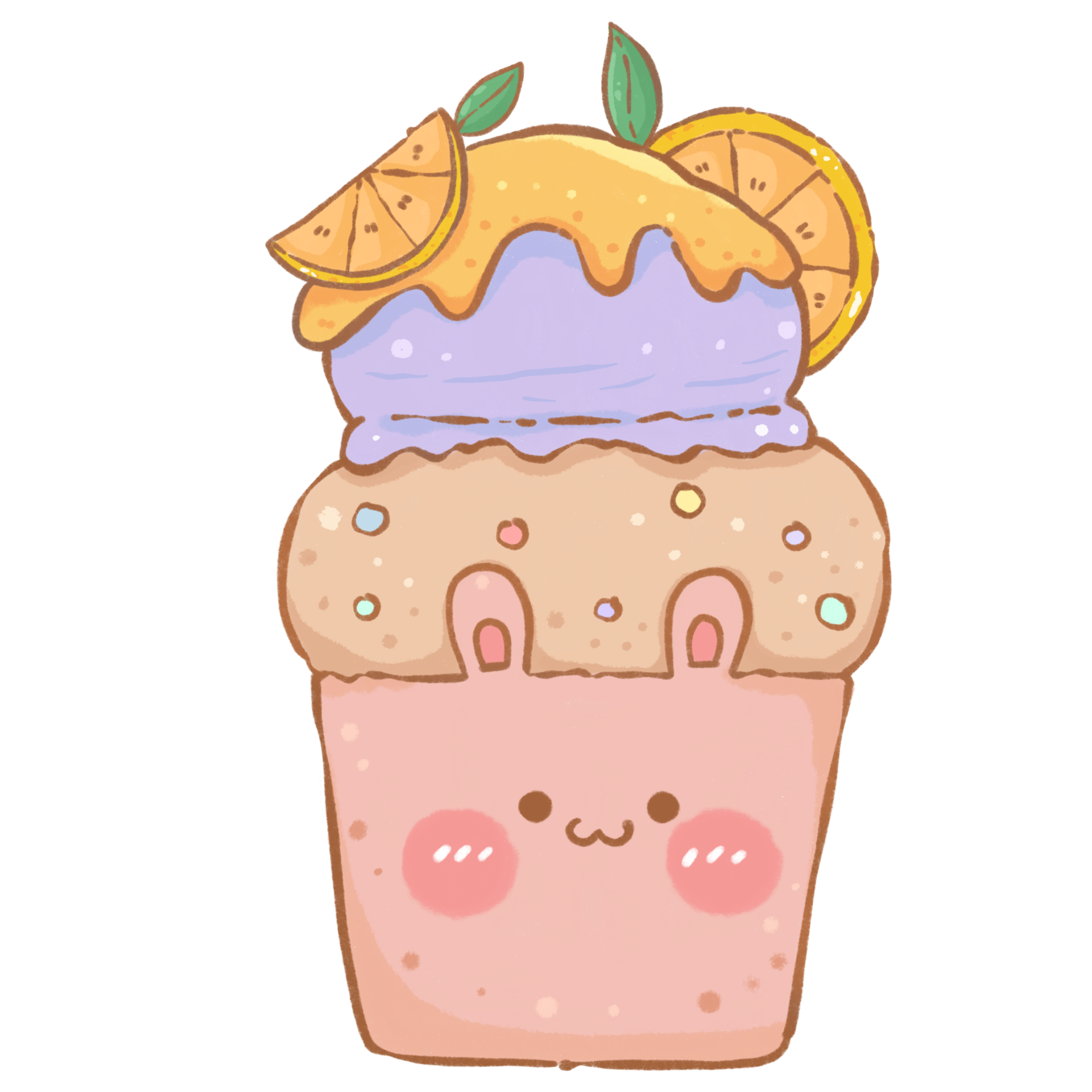 Cute Ice Cream Character 44856623 Png
