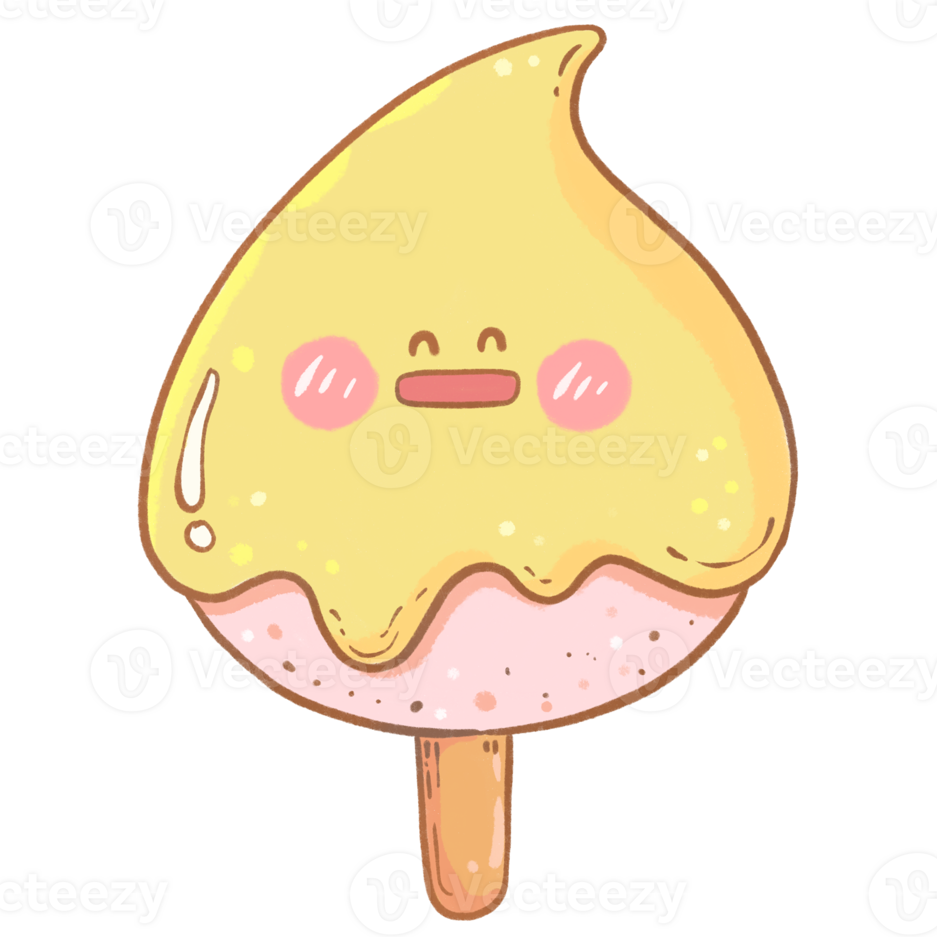 Cute Cartoon Ice Cream Character 44856630 Png